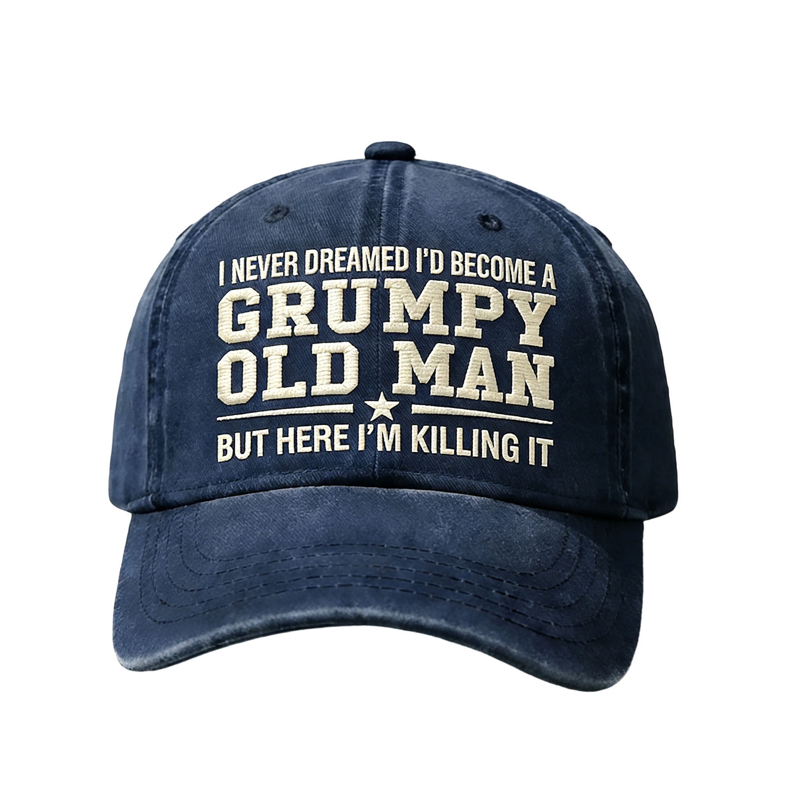 Grumpy Old Man Hat, Adjustable Men's Baseball Caps Breathable Cotton ...
