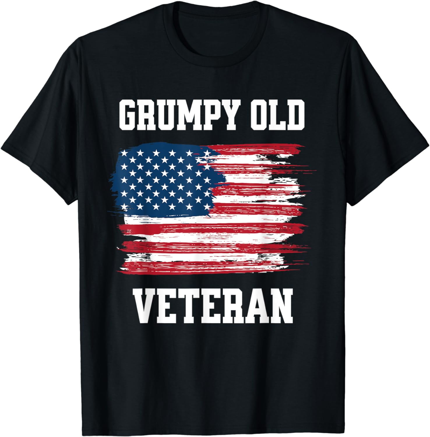 Grumpy Old Veteran - Memorial Day US Flag Soldier Men T-Shirt - Walmart.com