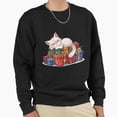 Grumpy White Cat On Kawaii Christmas Gifts Graphic Unisex Sweatshirt ...