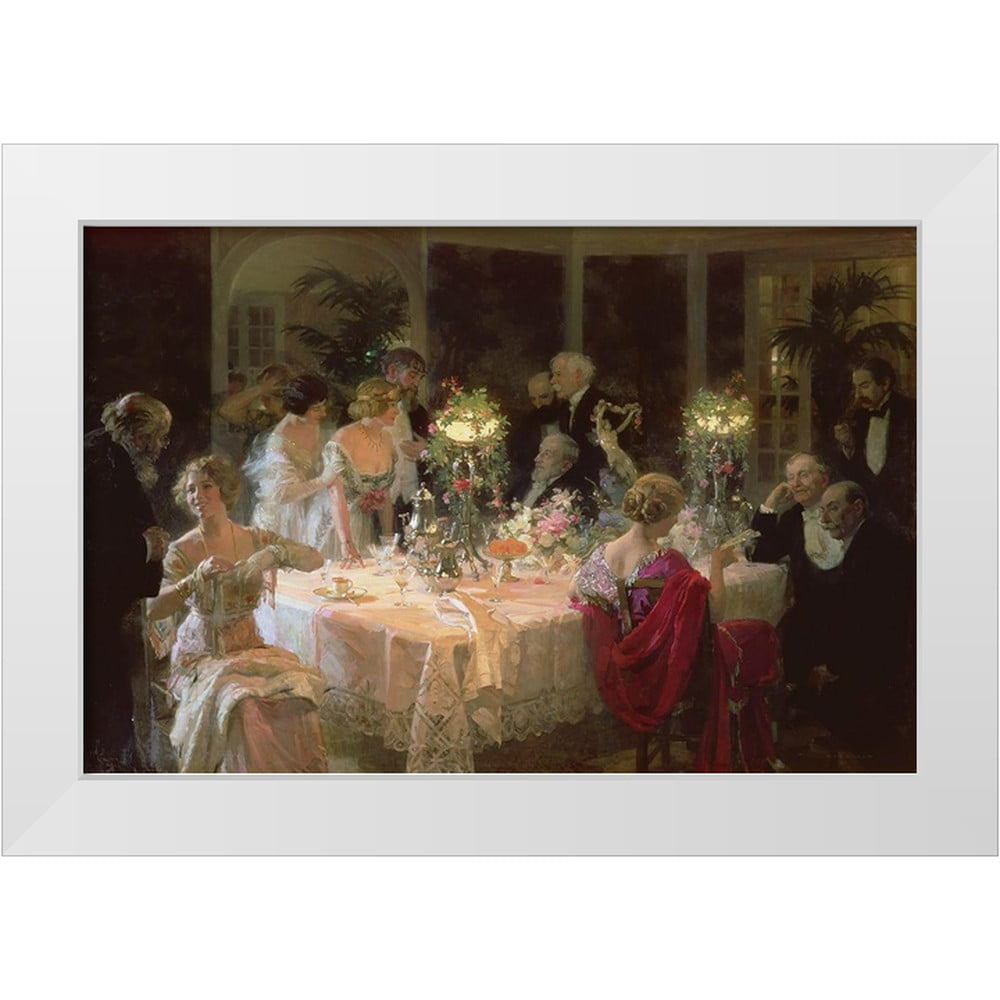 Grun, Jules Alexandre 32x22 White Modern Wood Framed Museum Art Print ...