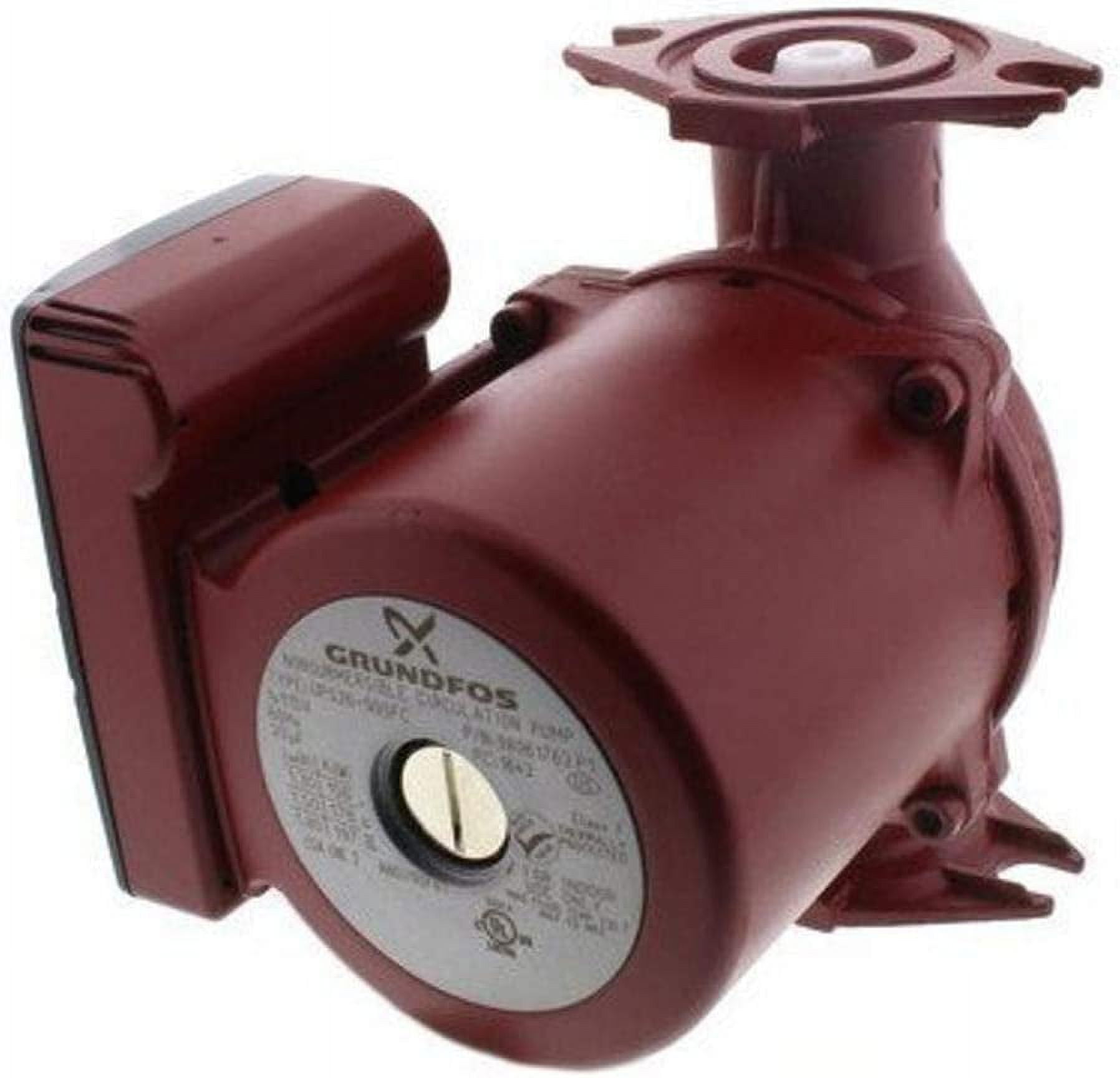 Grundfos Ups fc 3-Speed Stainless Steel Circulator Pump, 1/6 Hp, 115 ...