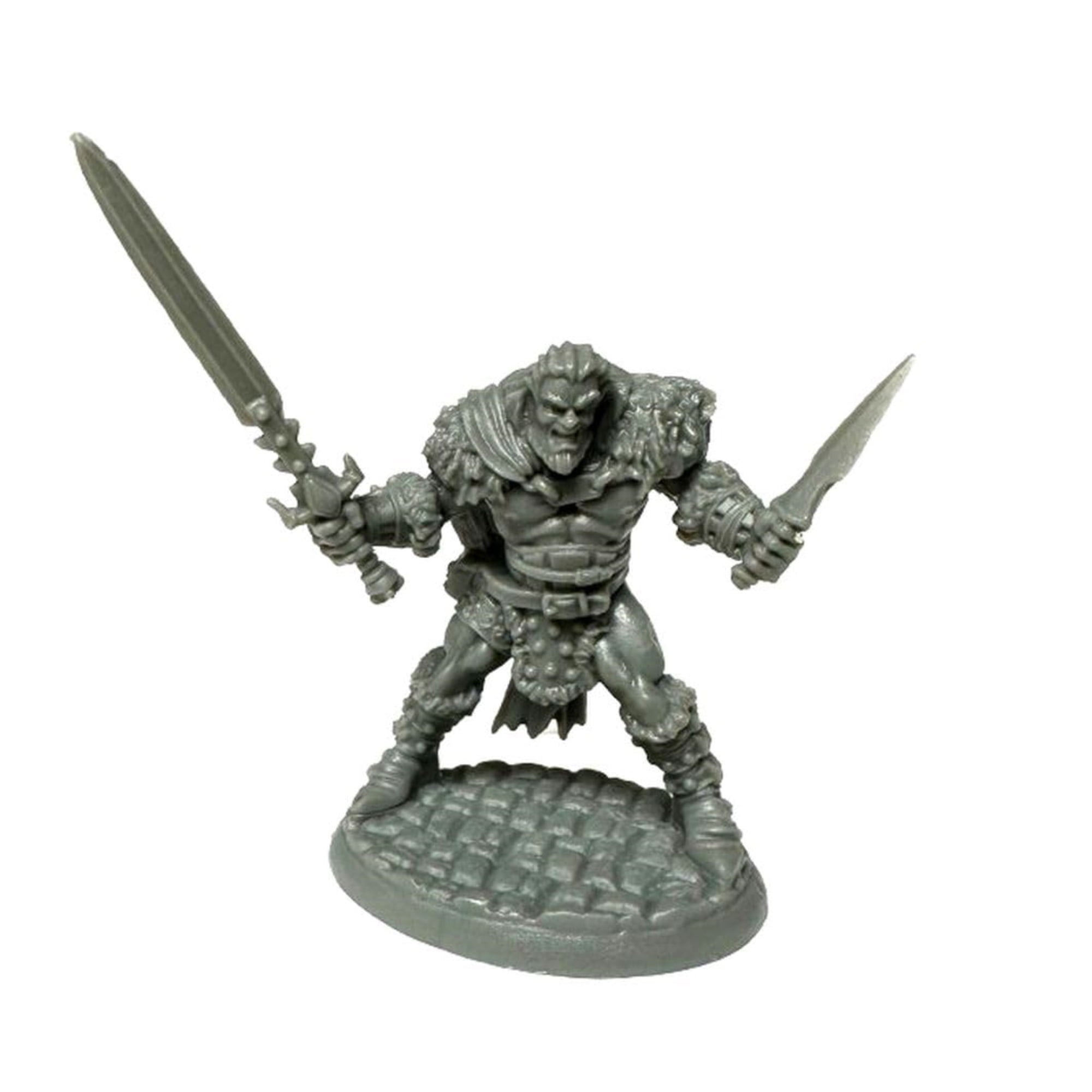 Grundor Hoardtaker Barbarian Miniature 25mm Heroic Scale Figure Dungeon ...