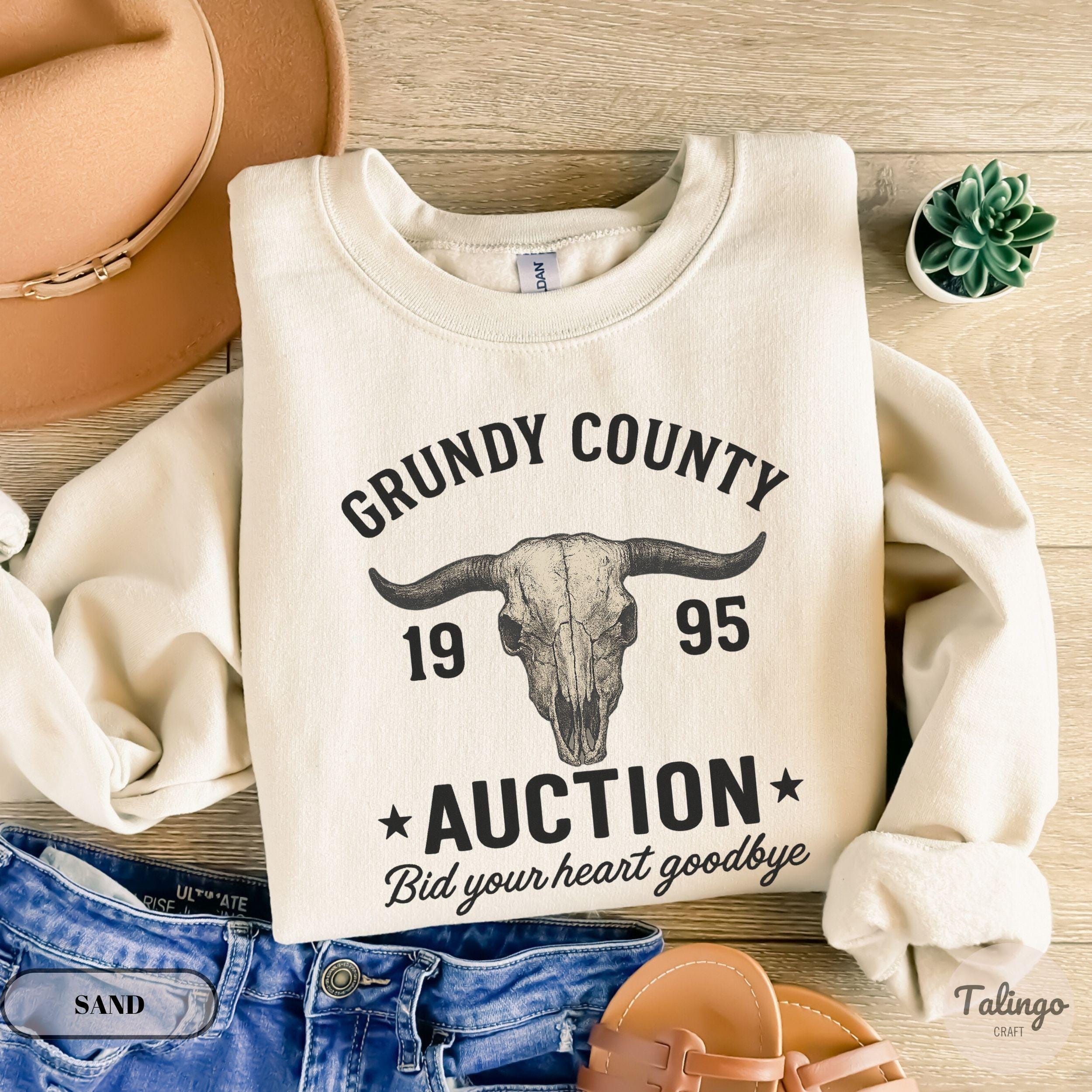 Grundy County Auction Vintage Inspired Sweatshirt, 90's Country Music ...