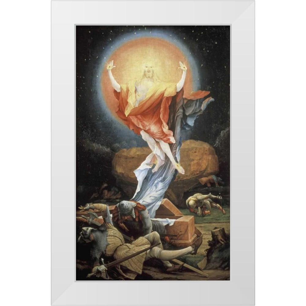 Grunewald, Mathias 21x32 White Modern Wood Framed Museum Art Print ...