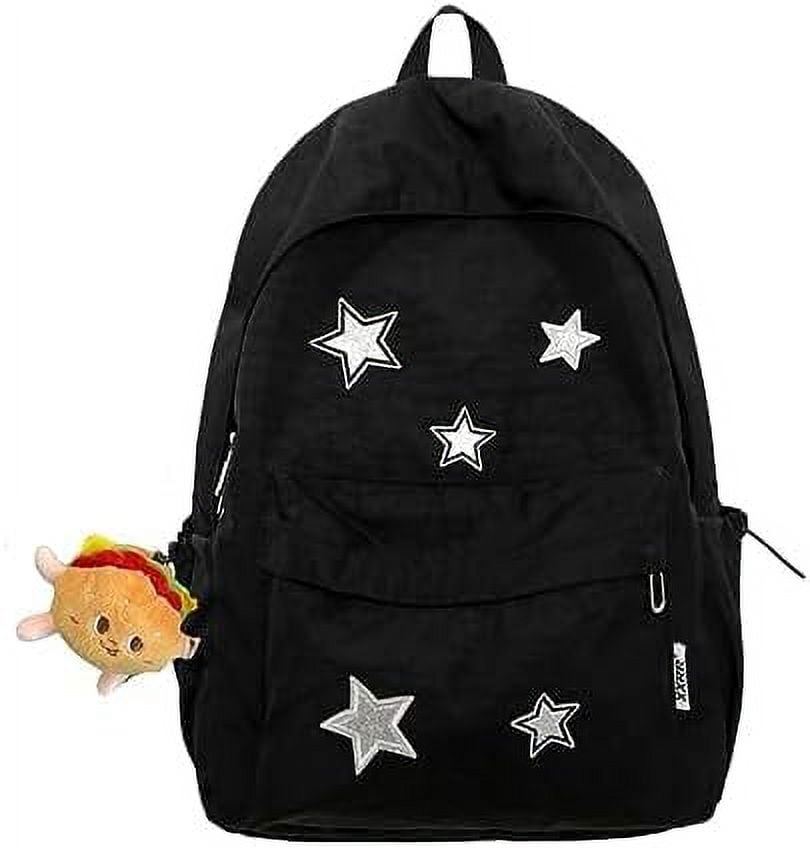 Grunge Backpack with Adorable Accessory Aesthetic Backpack Cute ...