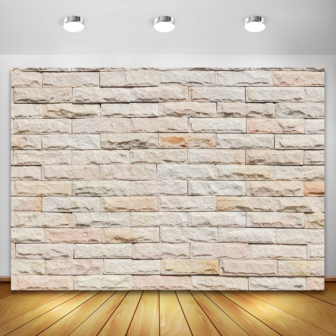 Grunge Brick Wall Backdrop Photo Studio White Grey Brick Photography ...