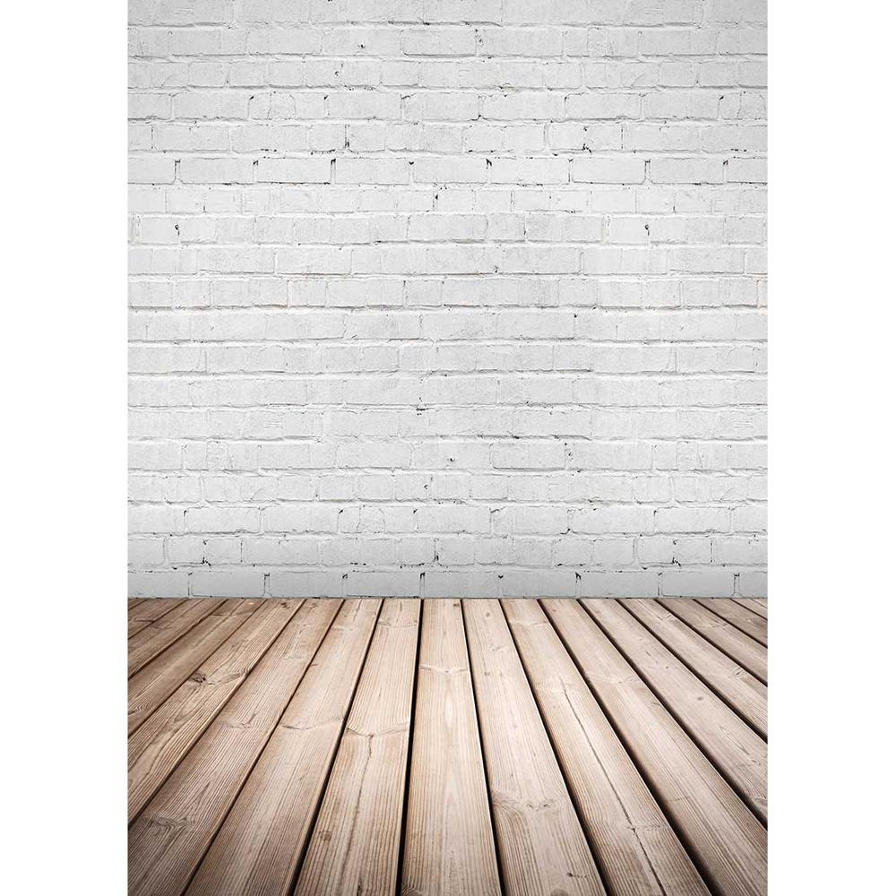Grunge Brick Wall Photography Backdrops Wooden Floor Backgrounds for ...