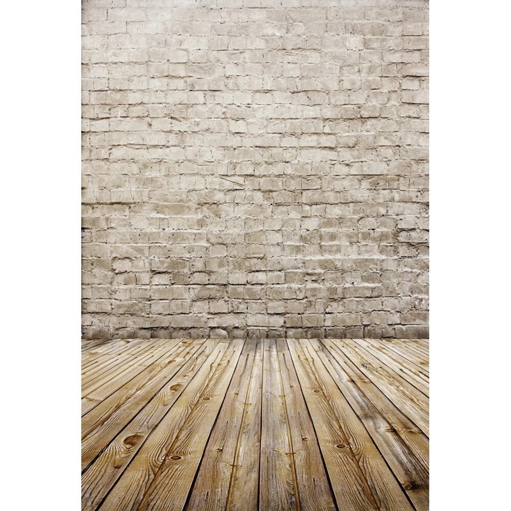 Grunge Brick Wall Wooden Floor Photography Backdrop Newborn Pet ...