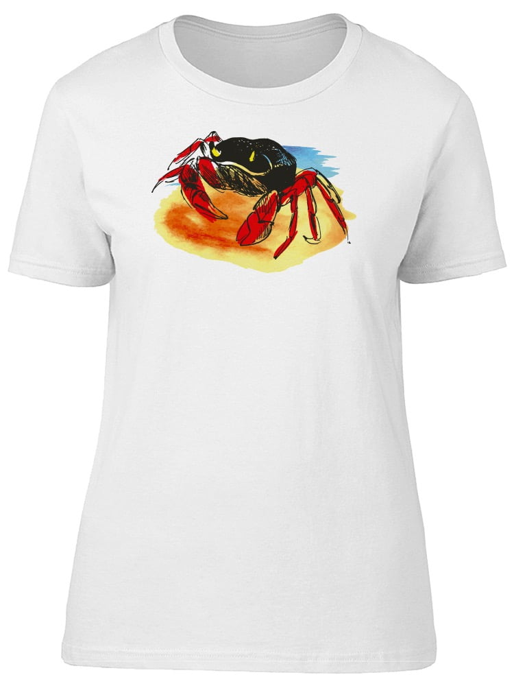 Grunge Crab Cool Sketch T-Shirt Men -Image by Shutterstock, Male Medium ...