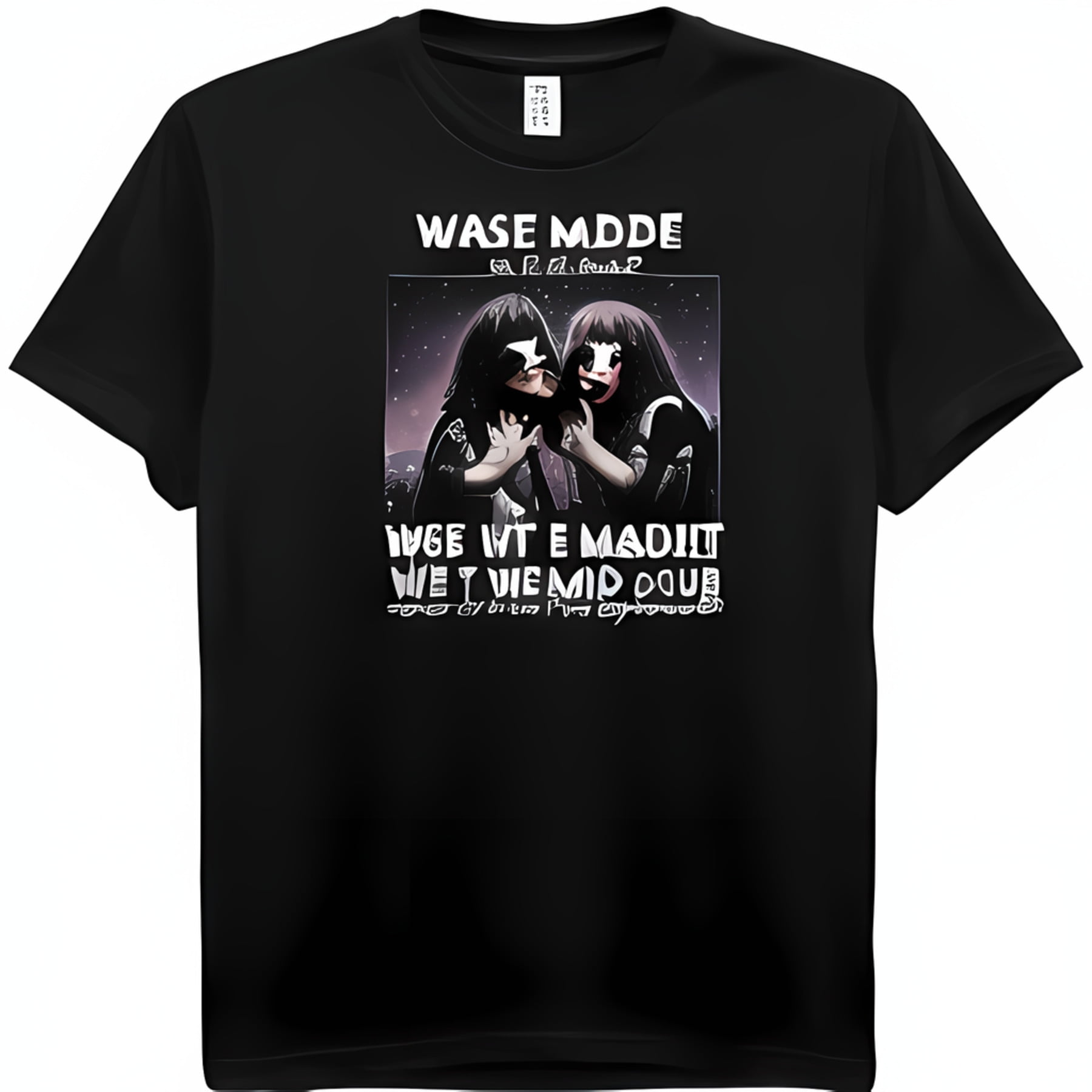 Grunge Girls Band PosTeer T-Shirt with Ed Roent Style Art 'WAS Made for ...