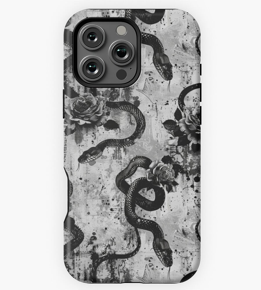 Grunge Gothic Halloween Snakes and Roses Decadent GA14276 Phone Case ...