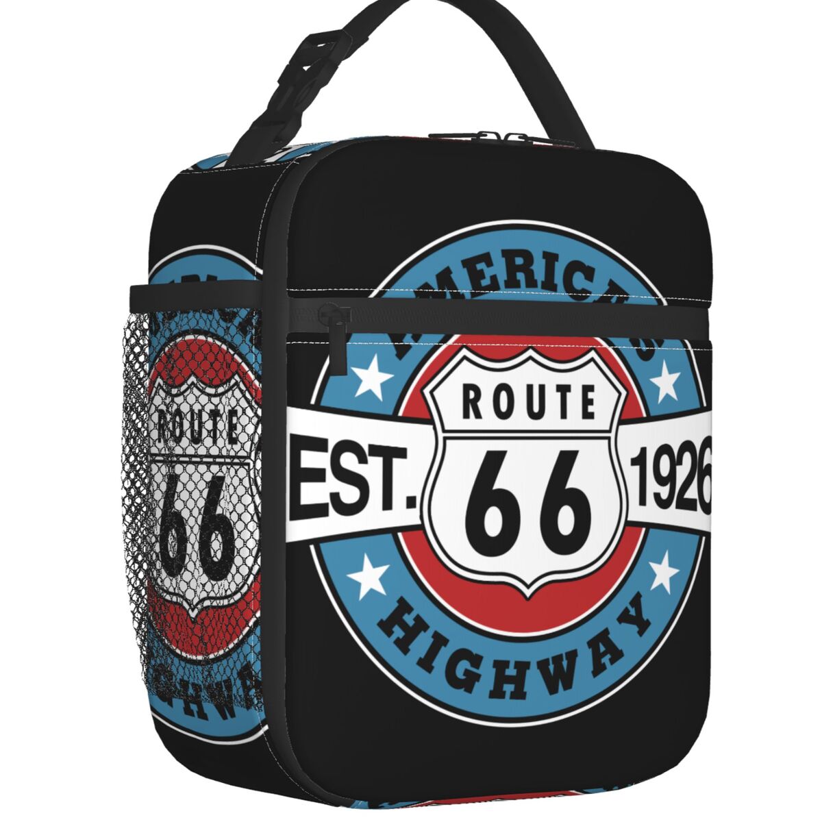 Grunge Historic Insulated Lunch Bags Mother Road America Highway ...