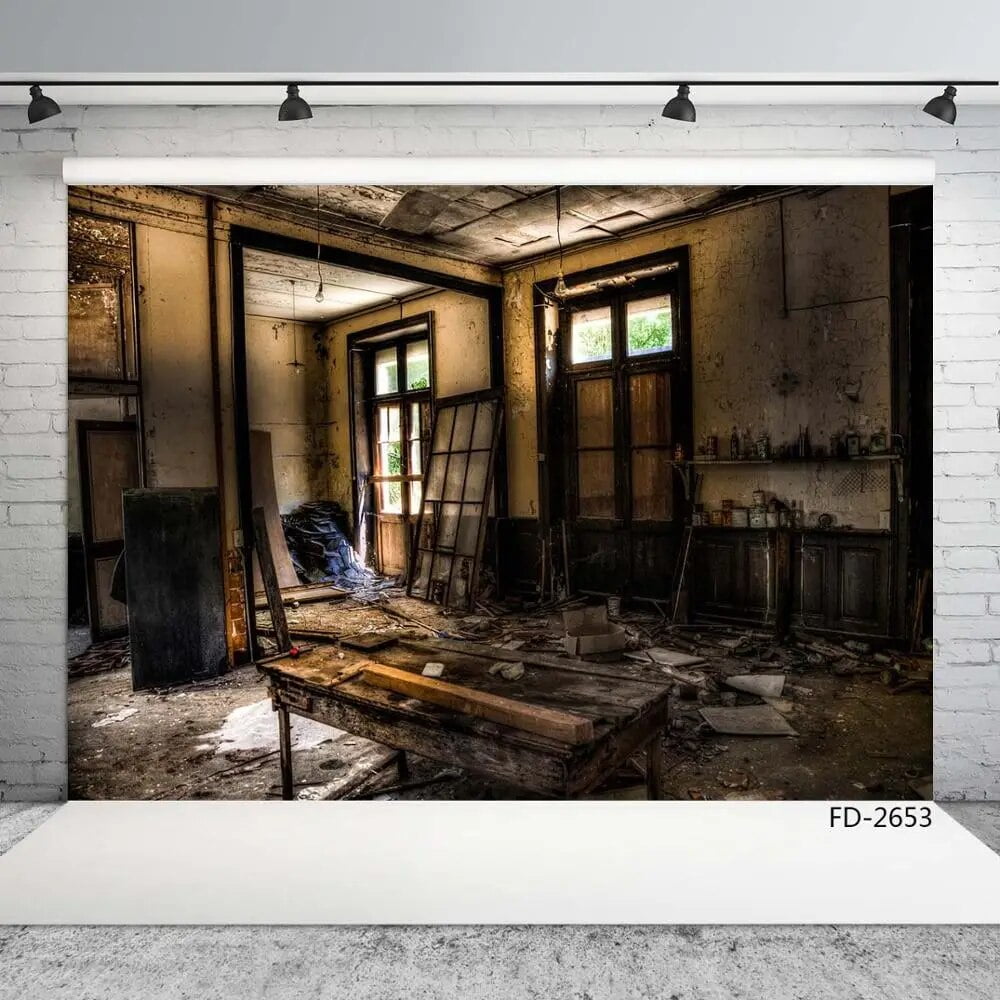 Grunge Indoor Old House Scenery Backdrop Photocall Children Young ...