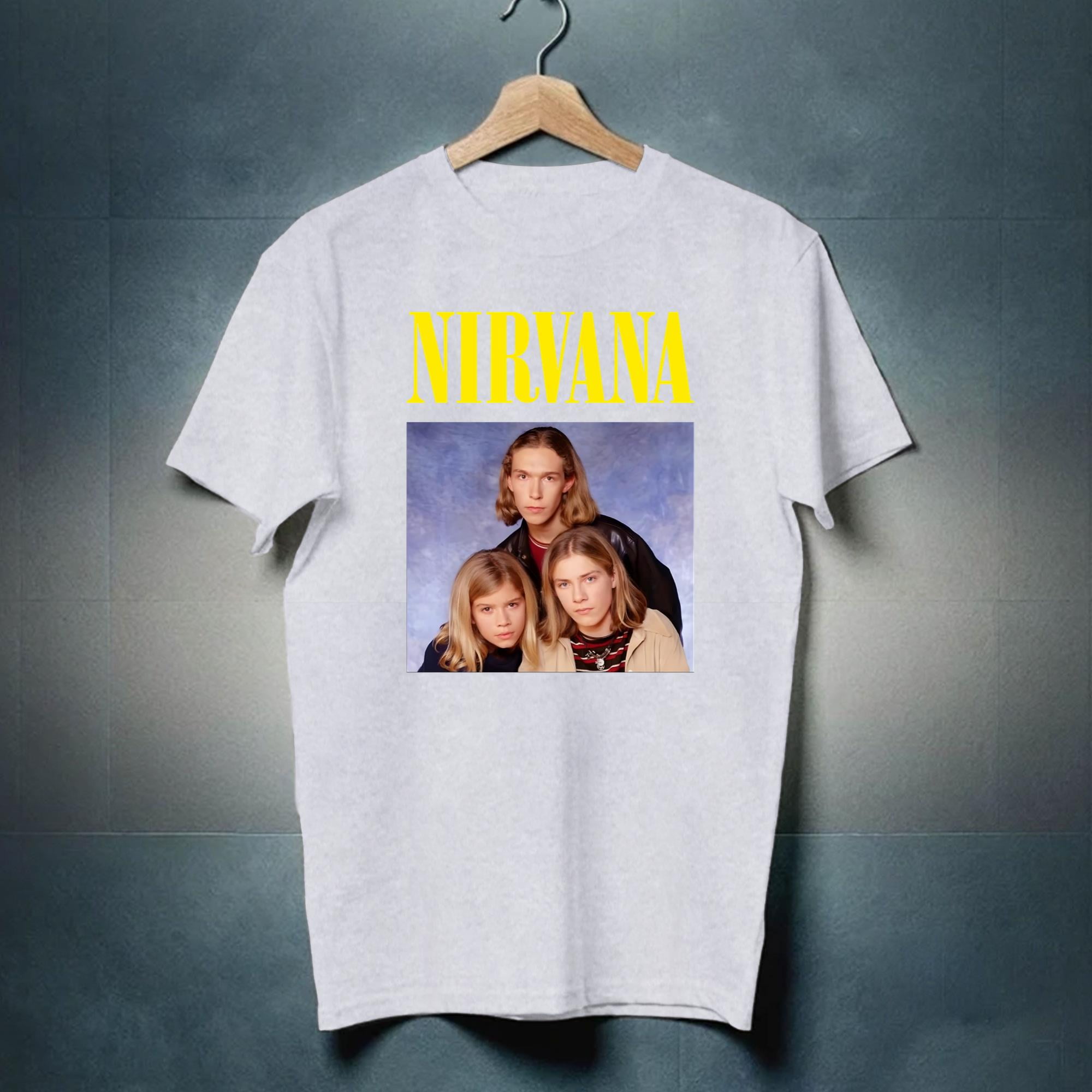 Grunge Meets Pop Crossover Tribute Shirt, 90s Music Mixup Graphic Tee ...