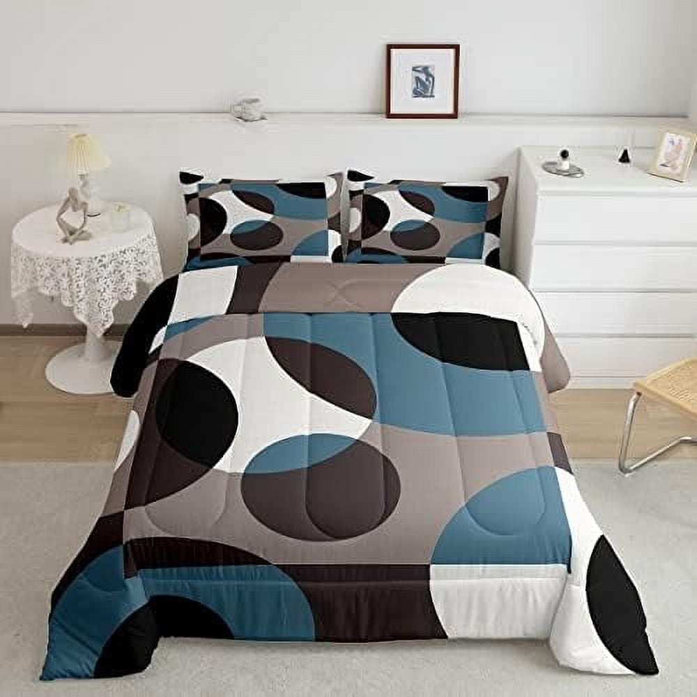 Grunge Ombre Bedding Set Boho Floral Oil Painting Quilt Watercolor ...