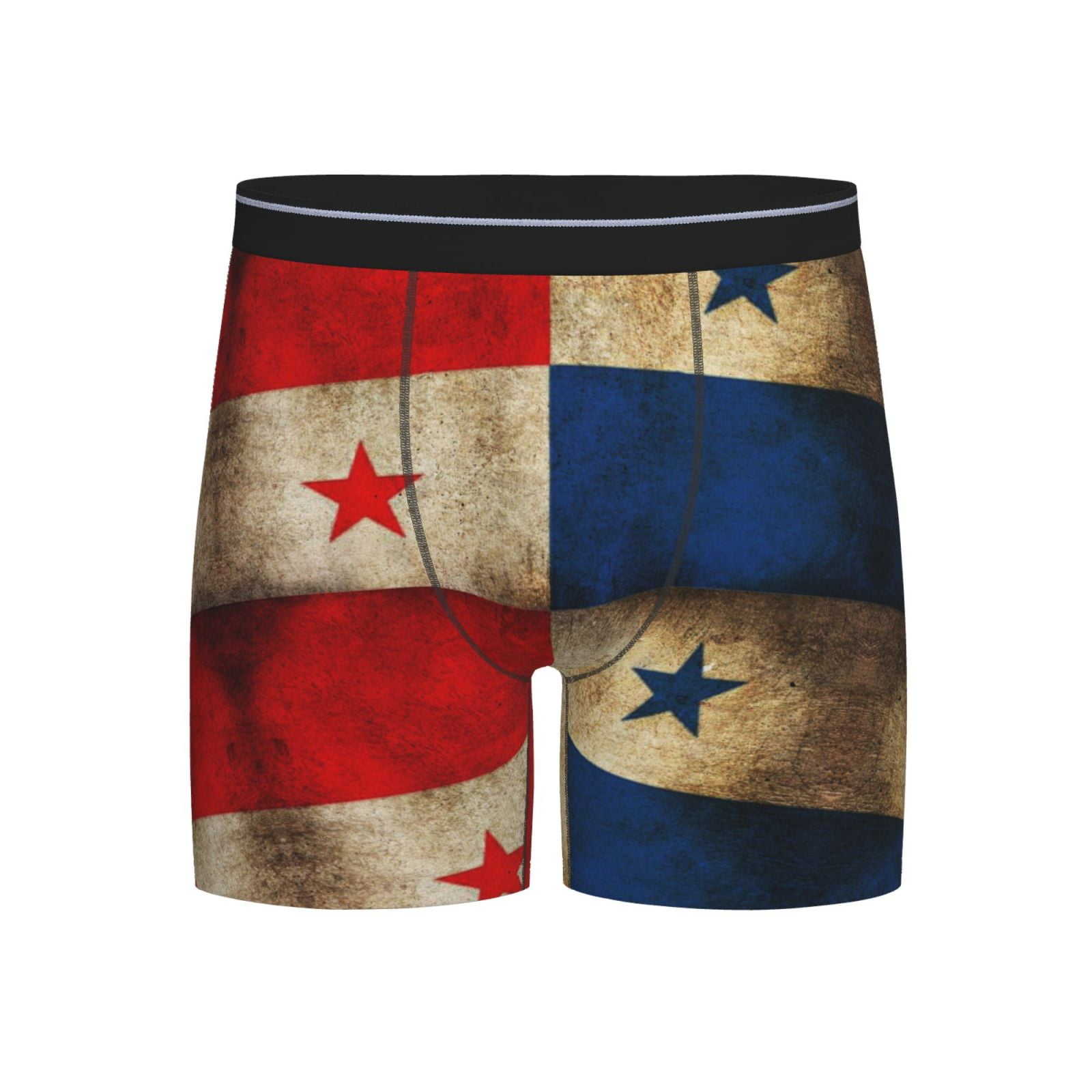 Grunge Retro Panama Flag Boxer Briefs Novelty Underwear With Fly ...