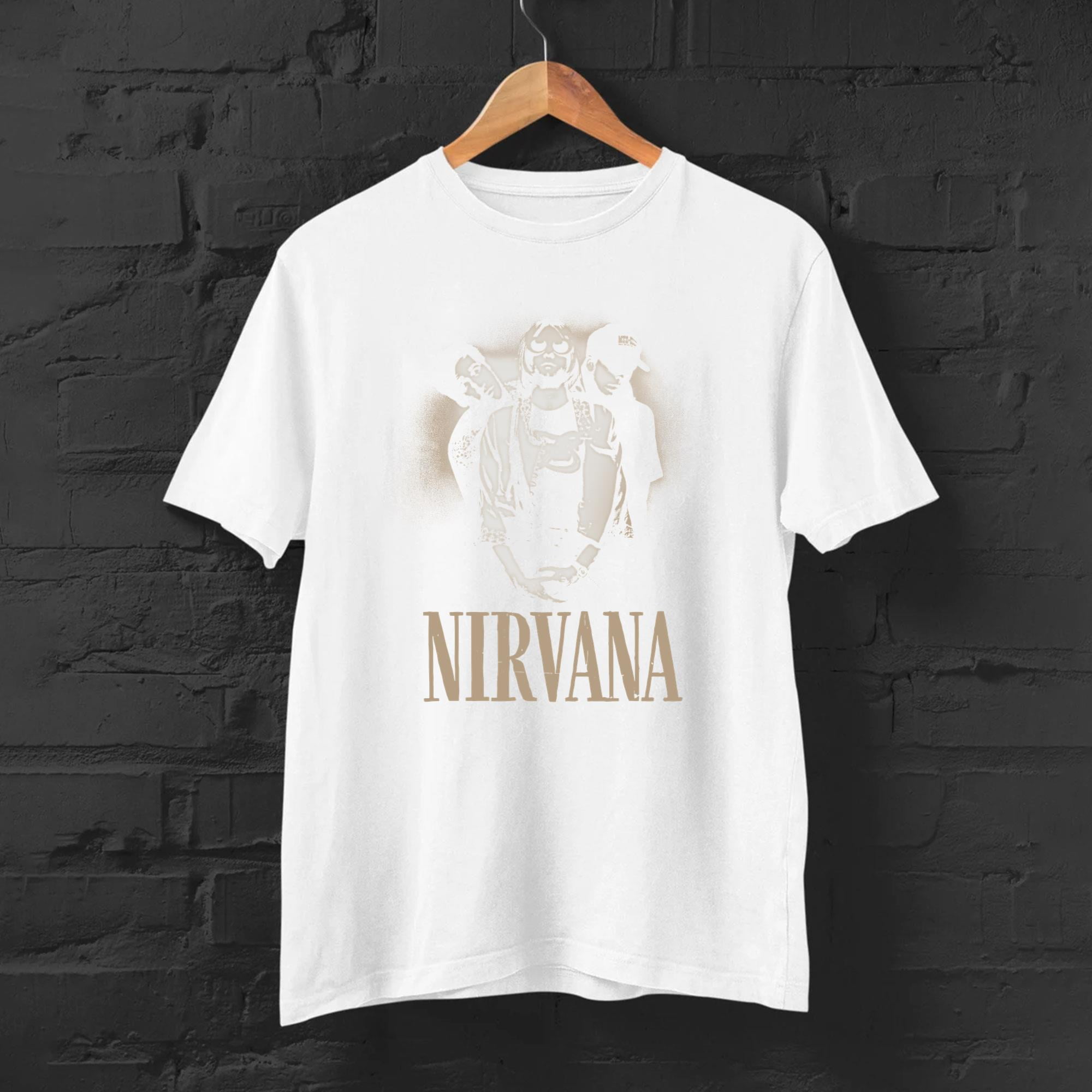 Grunge Rock Tribute Shirt, Oversized Retro Metal Vibe Tee, Vintage Band ...