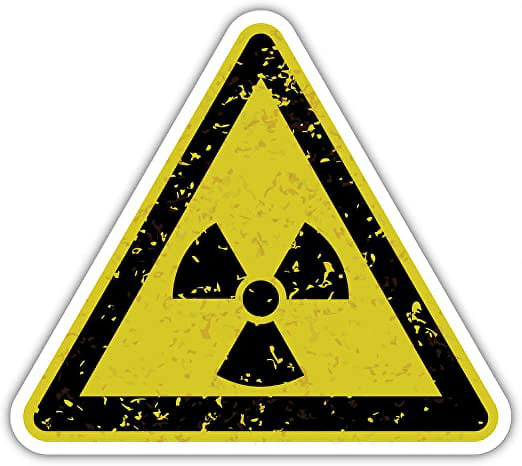 Grunge Triangle Radiation Protection Hazard Symbol Sign Warning UV ...