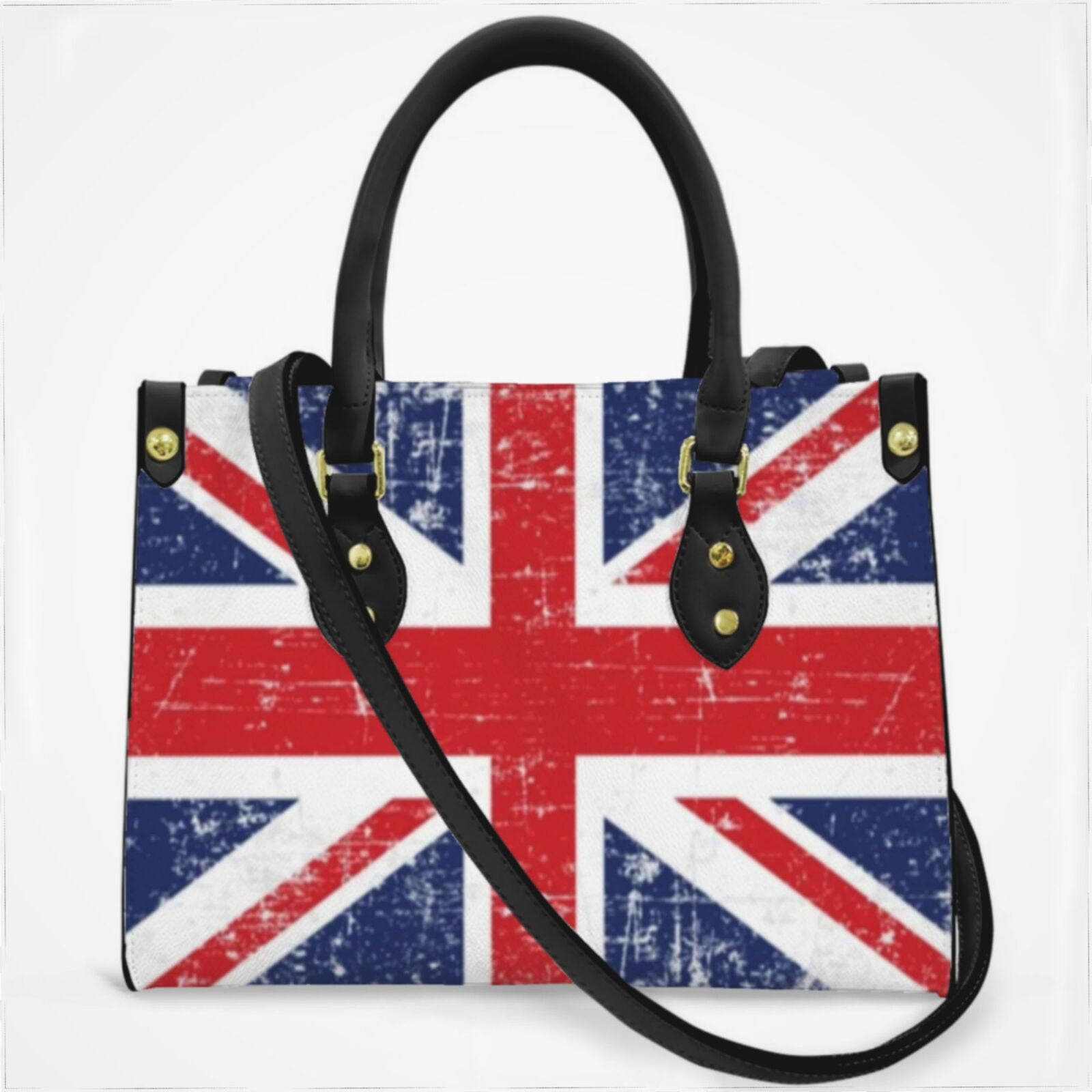 Grunge Uk Flag British Flag Cross Body Bags For Women Small Leather ...