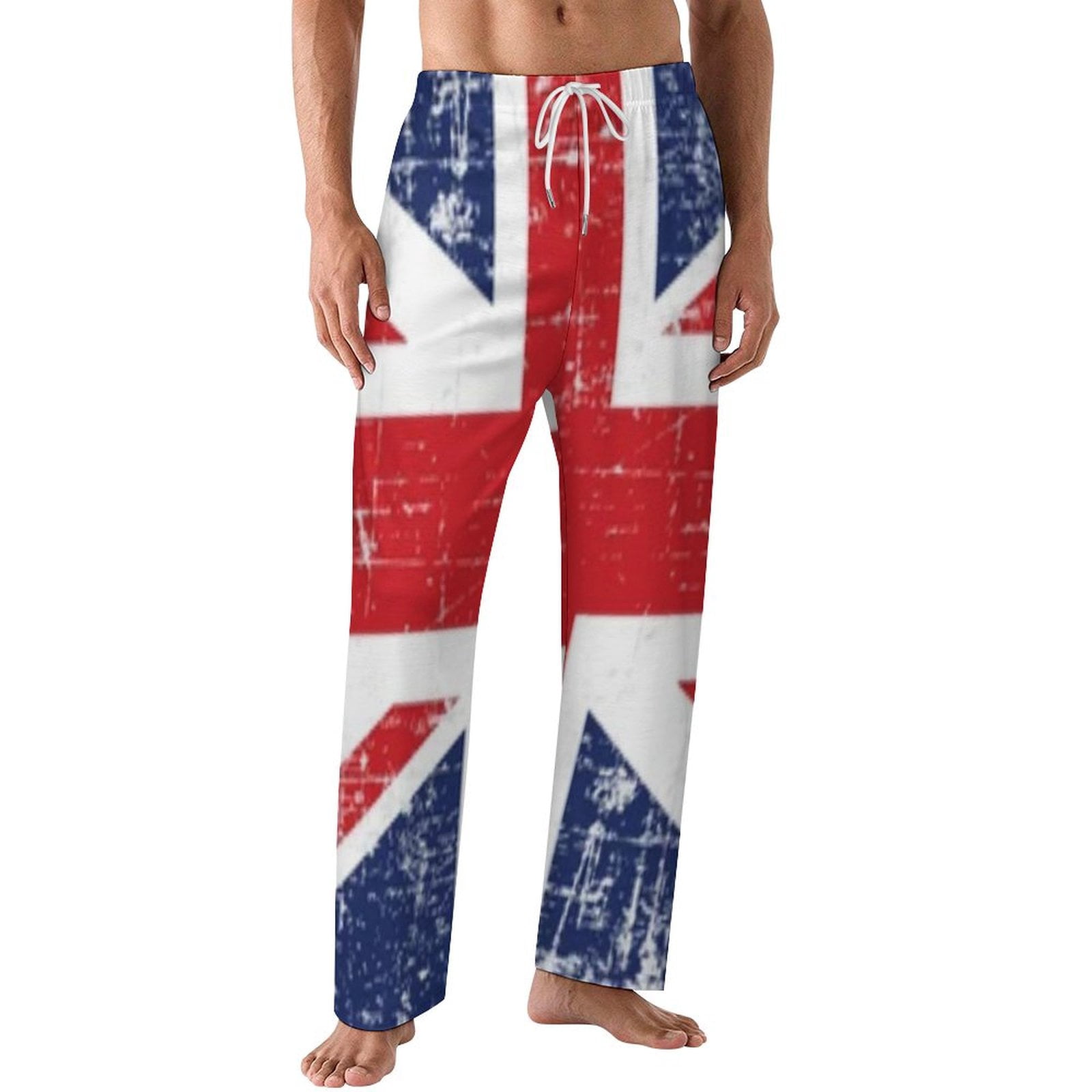 Grunge Uk Flag British Flag Mens Pajamas Pajama Pants Mens Sleepwear ...