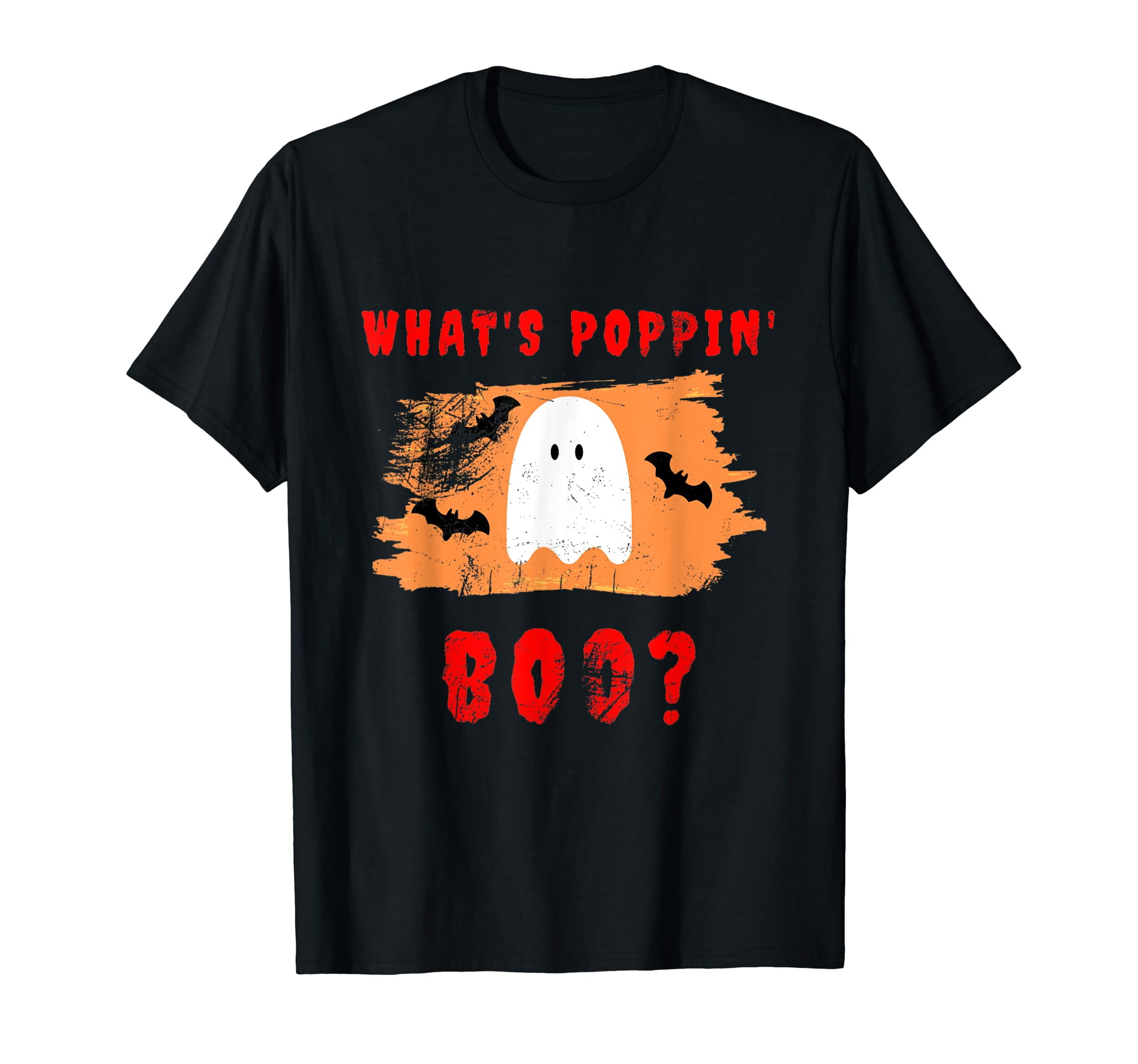 Grunge Whats Poppin Boo? Funny Halloween Costumes For Adults T-Shirt ...