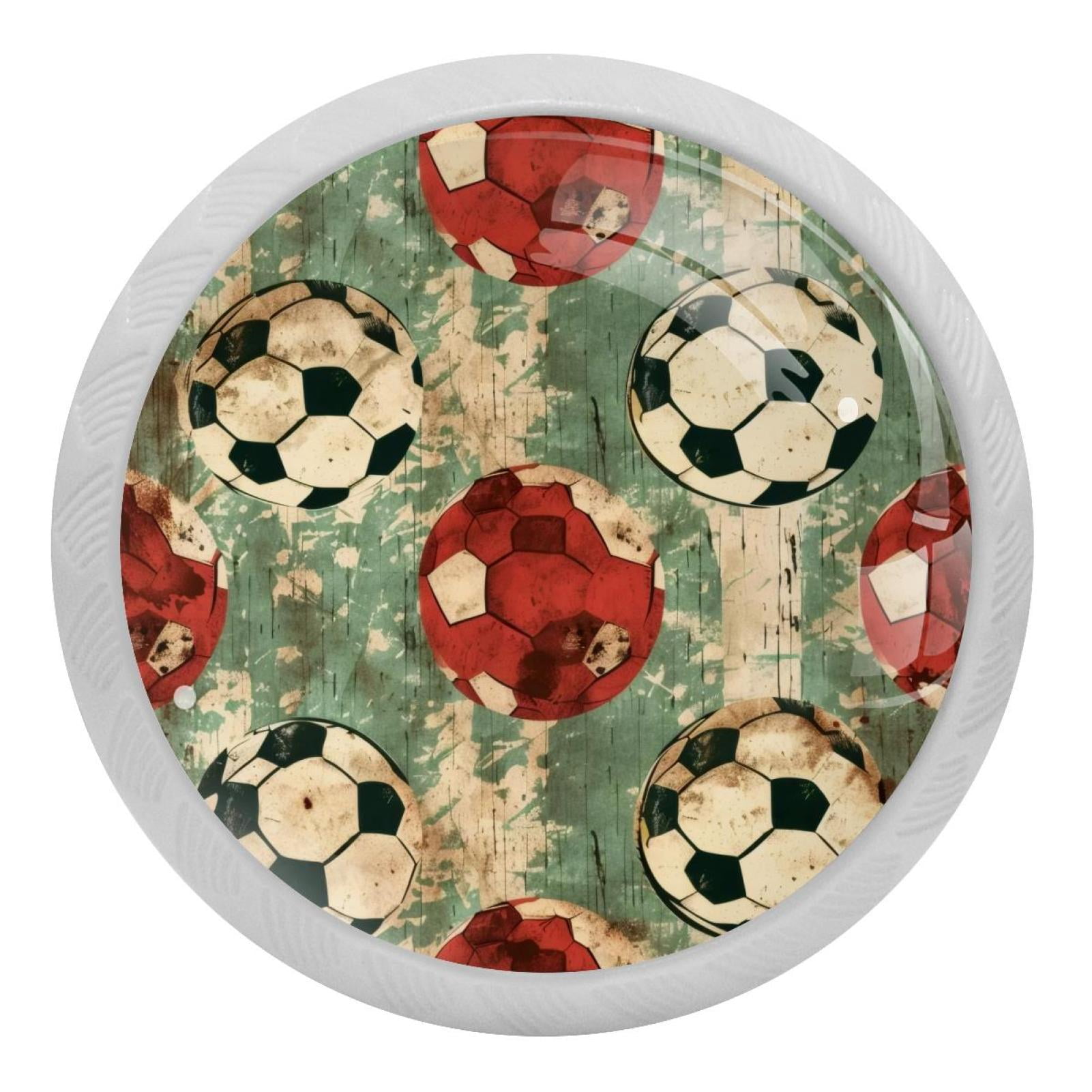 Grunge Worn Football Crystal Glass Drawer Knob Pull Ergonomic 30mm ...