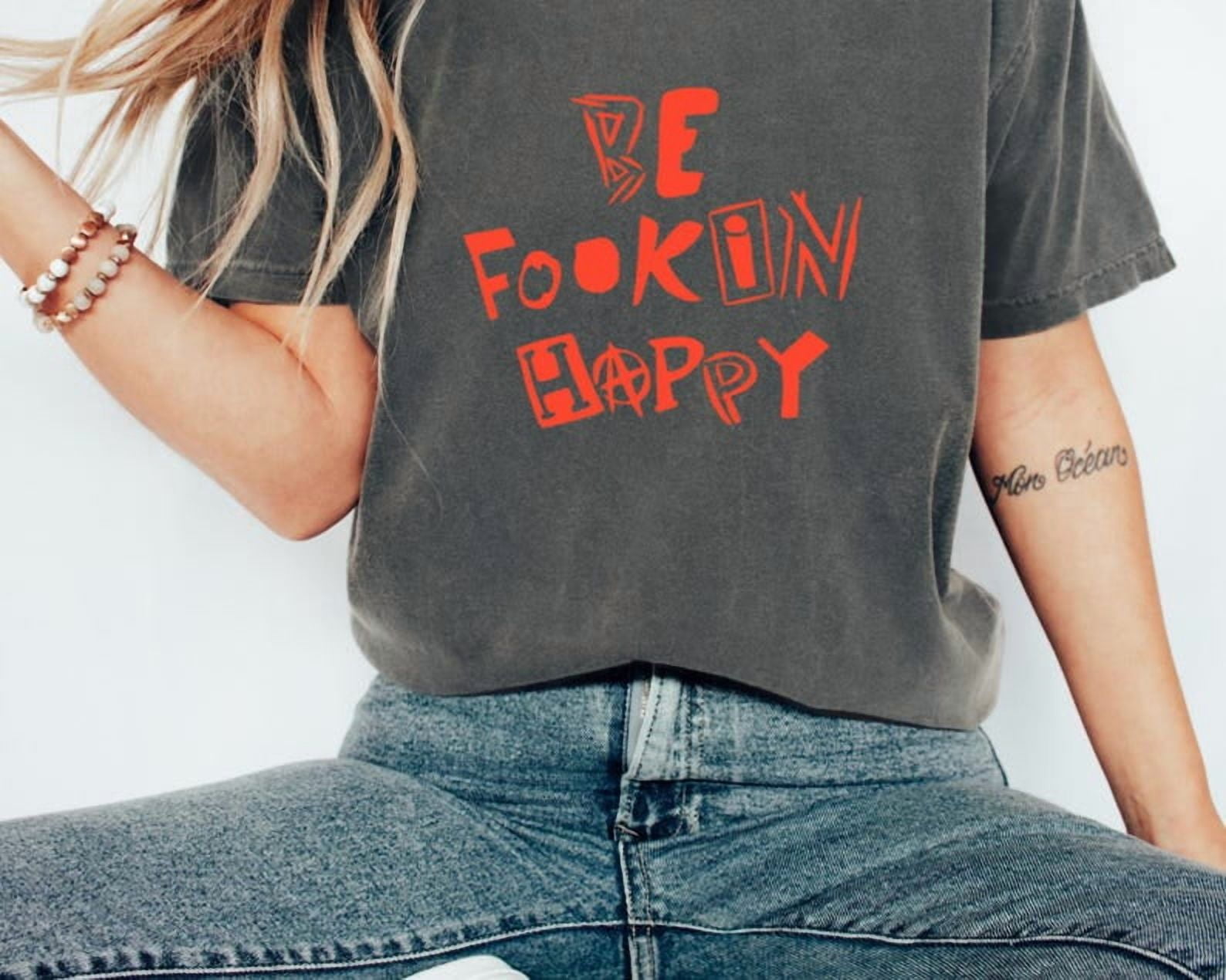 Grunge YUNGBLUD T-Shirt | Scribbled Logo Front | Tour Merch Vibes ...
