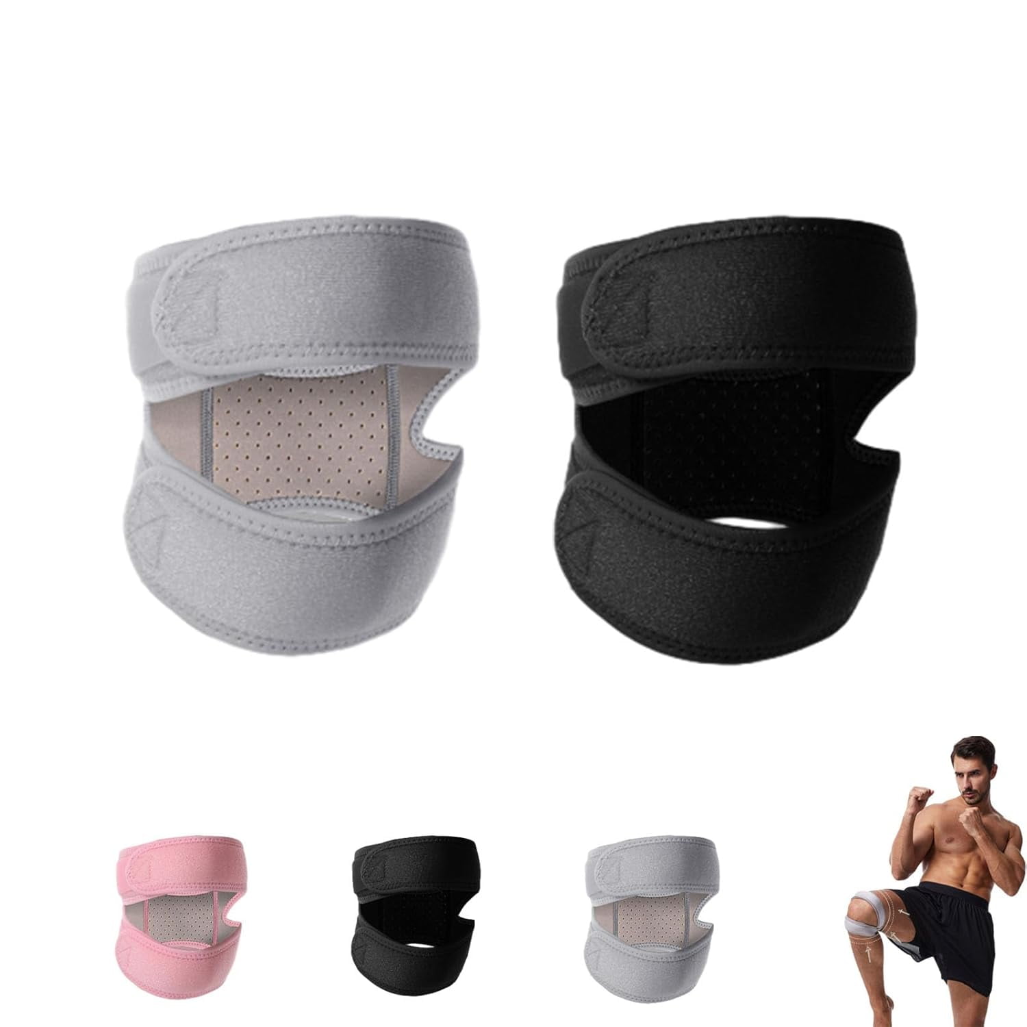 Grunsguru Knee Stabilizer, Knee Pain Relief & Patella Stabilizer Brace ...