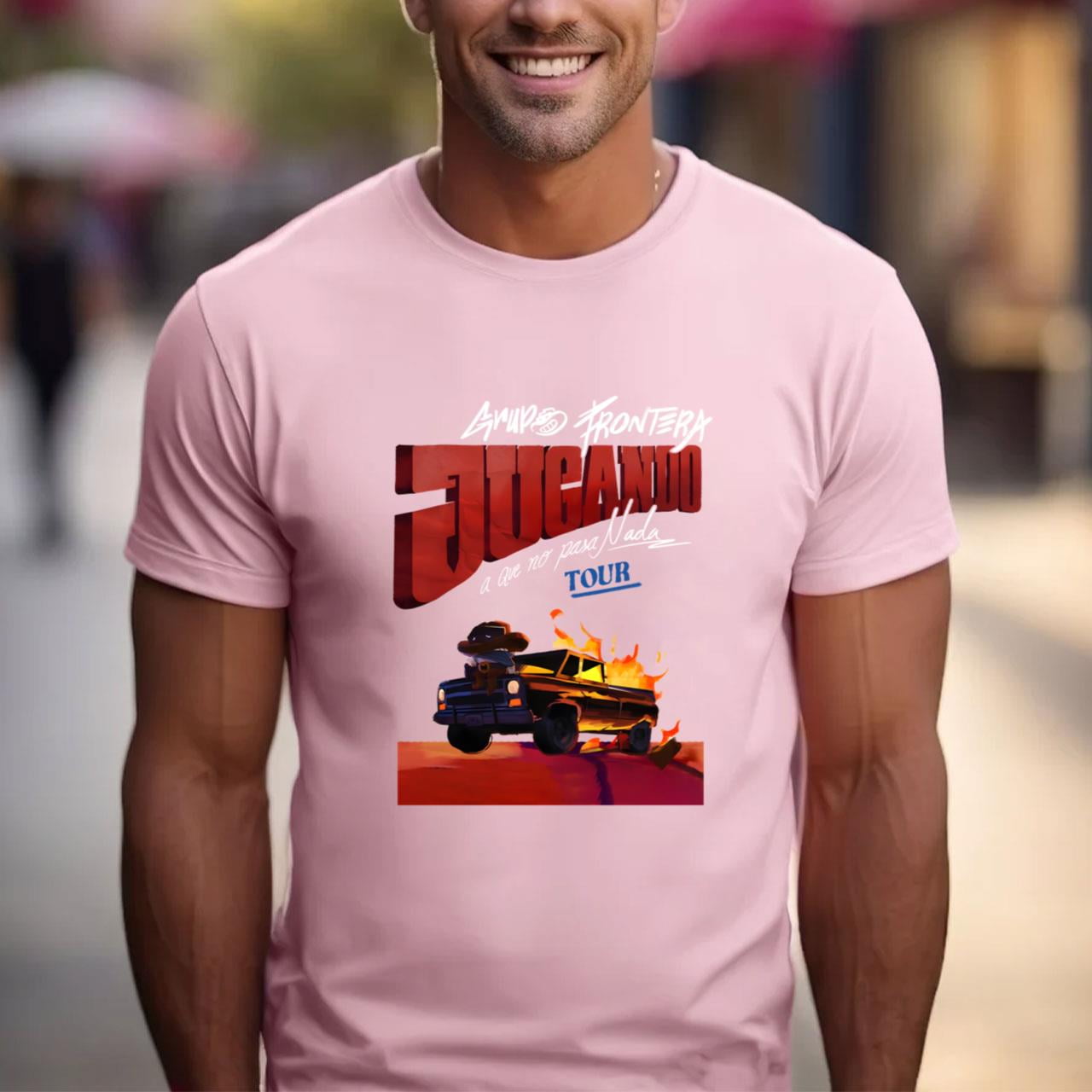 Grupo Frontera Jugando a Que No Pasa Nada 2024 Shirt, Fan Gift ...