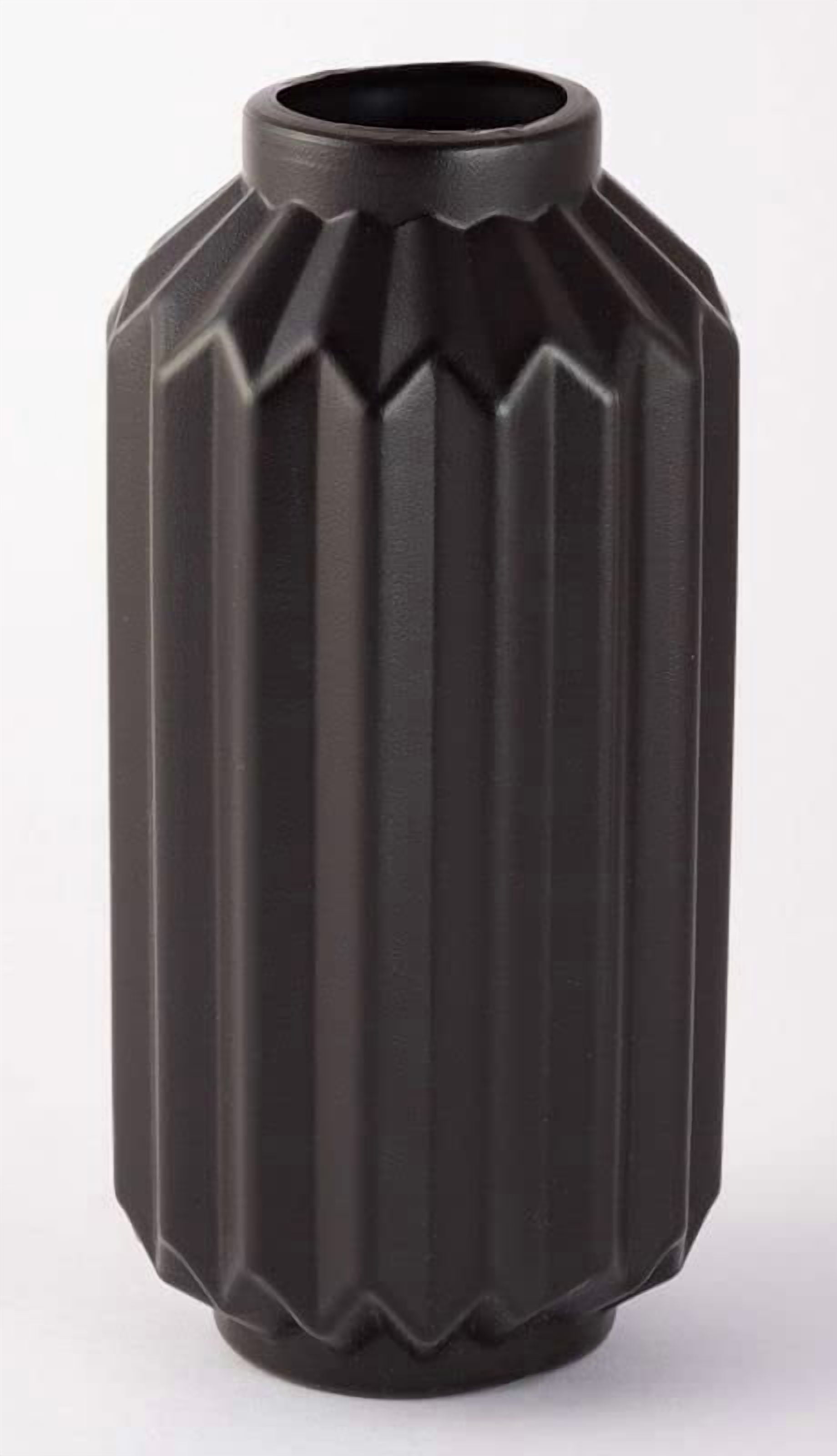Grupo Mirandinha Large Black Plastic Flower Vase – Elegant, Reusable ...