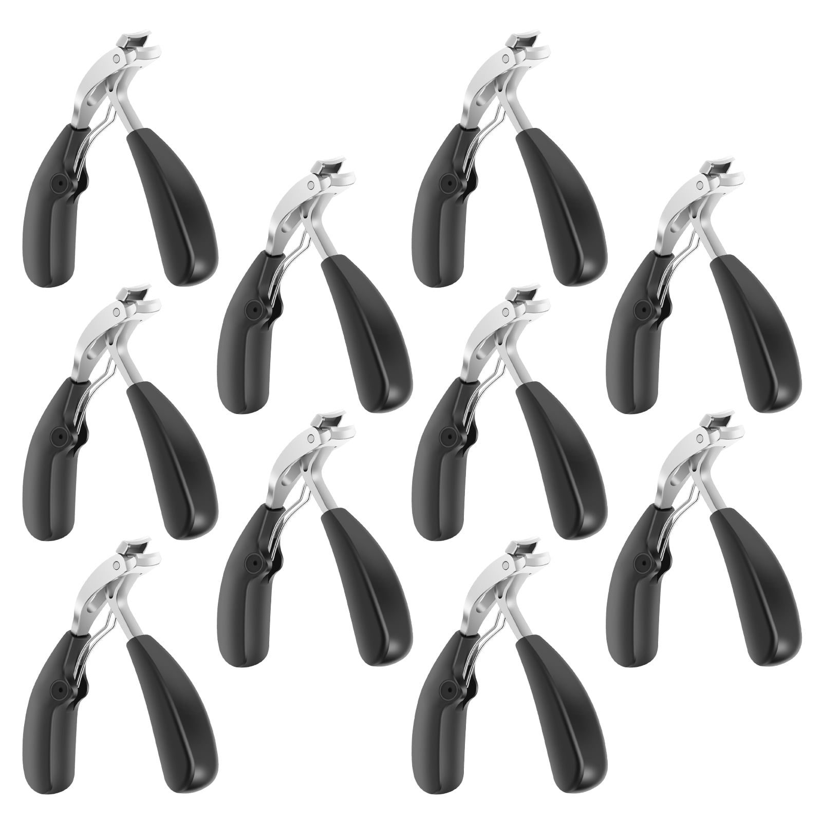 Grusce 10PCS Angled Head Toenail Clippers, Stainless Steel Slanted ...