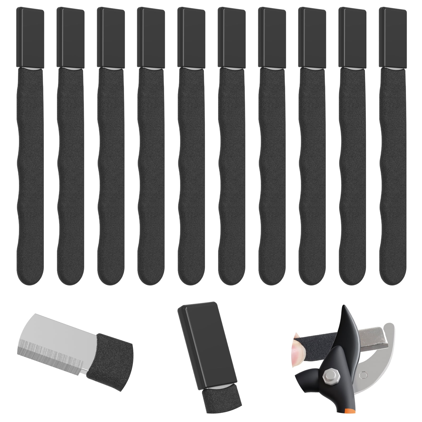 Grusce 10Pcs Portable Quick Sharpener Metal Compact Scissor Sharpener ...