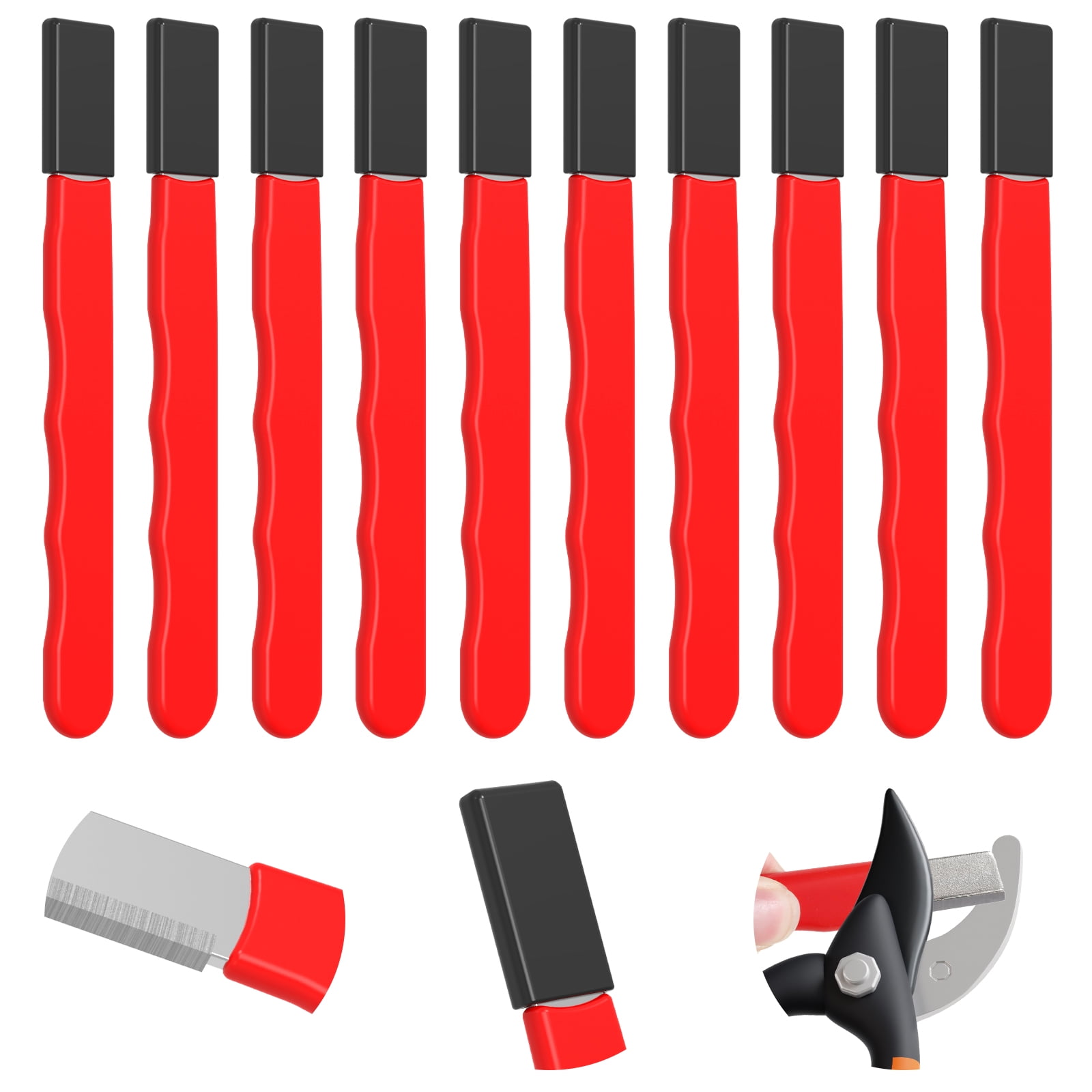 Grusce 10Pcs Portable Quick Sharpener Metal Compact Scissor Sharpener ...