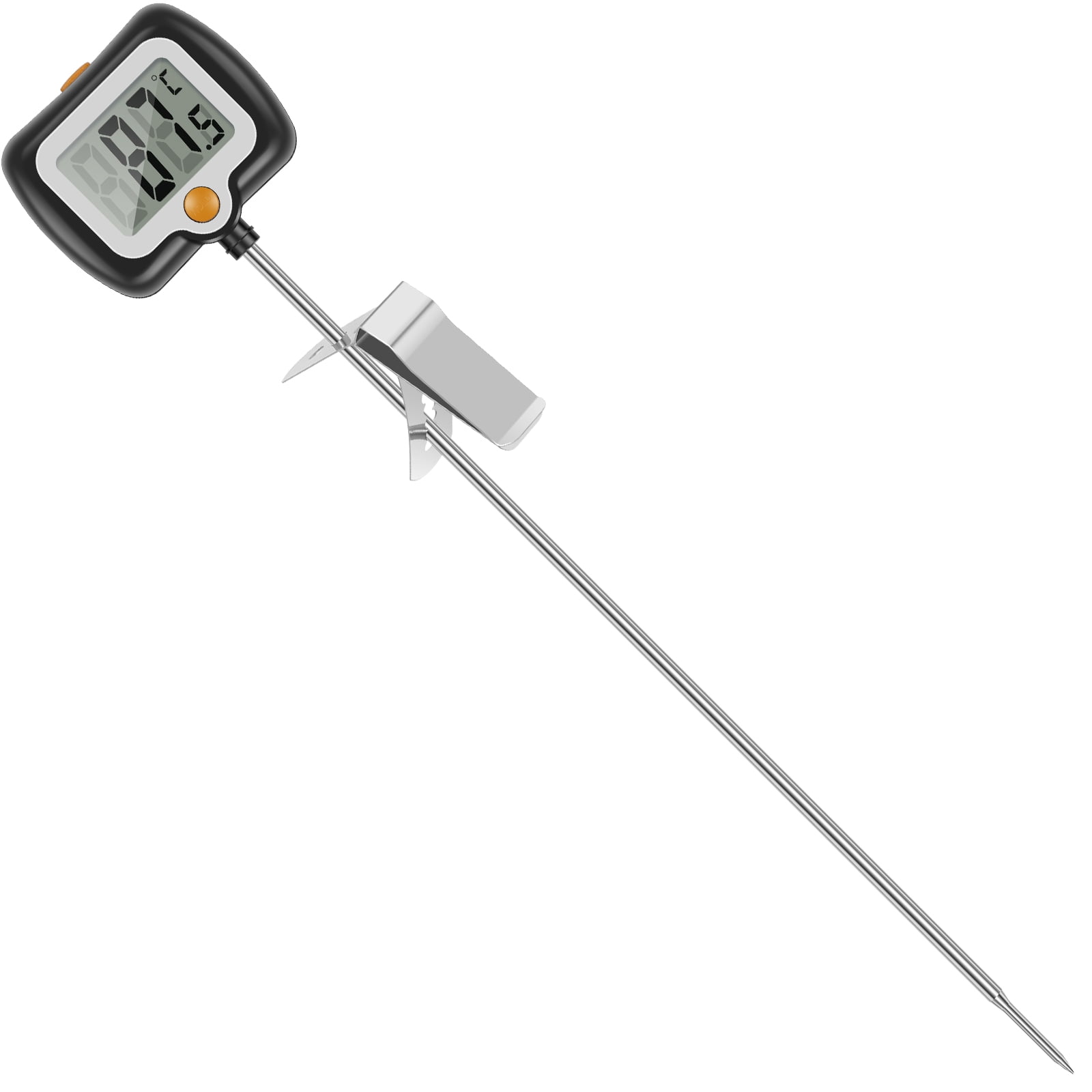 Grusce 2PCS Instant Read Food Thermometer with 180 Degree Rotating LCD ...