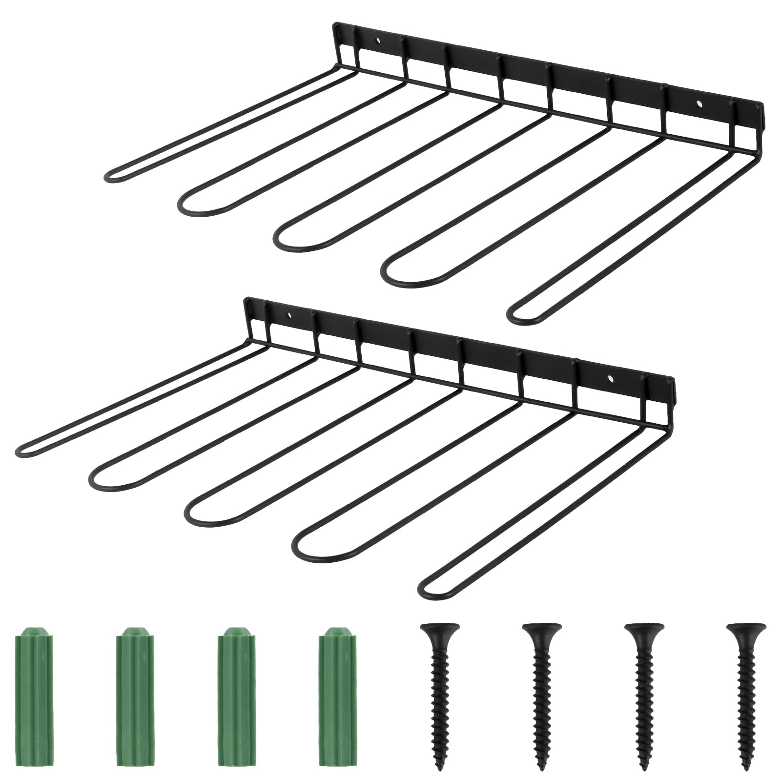 Grusce 2Pcs Boot Rack Metal Wall Mounted Boot Rack Sturdy Shoe ...