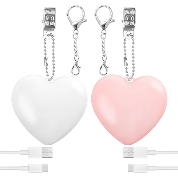 Heart-Shaped Keychain Led Light, Women's Rechargeable Touch Activated ...