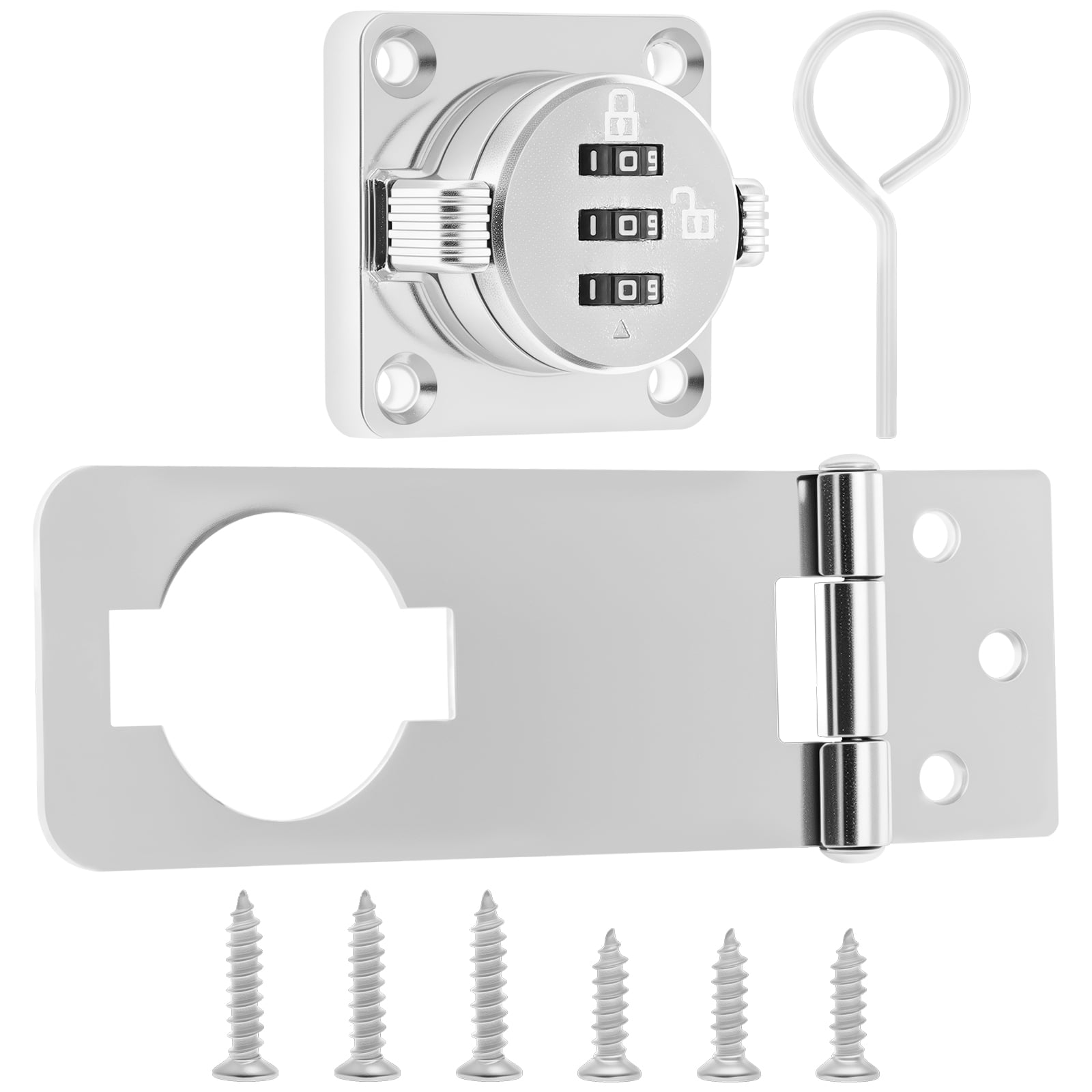 Grusce 3 Digit Combination Cabinet Lock, Safety Keyless Drawer Lock ...
