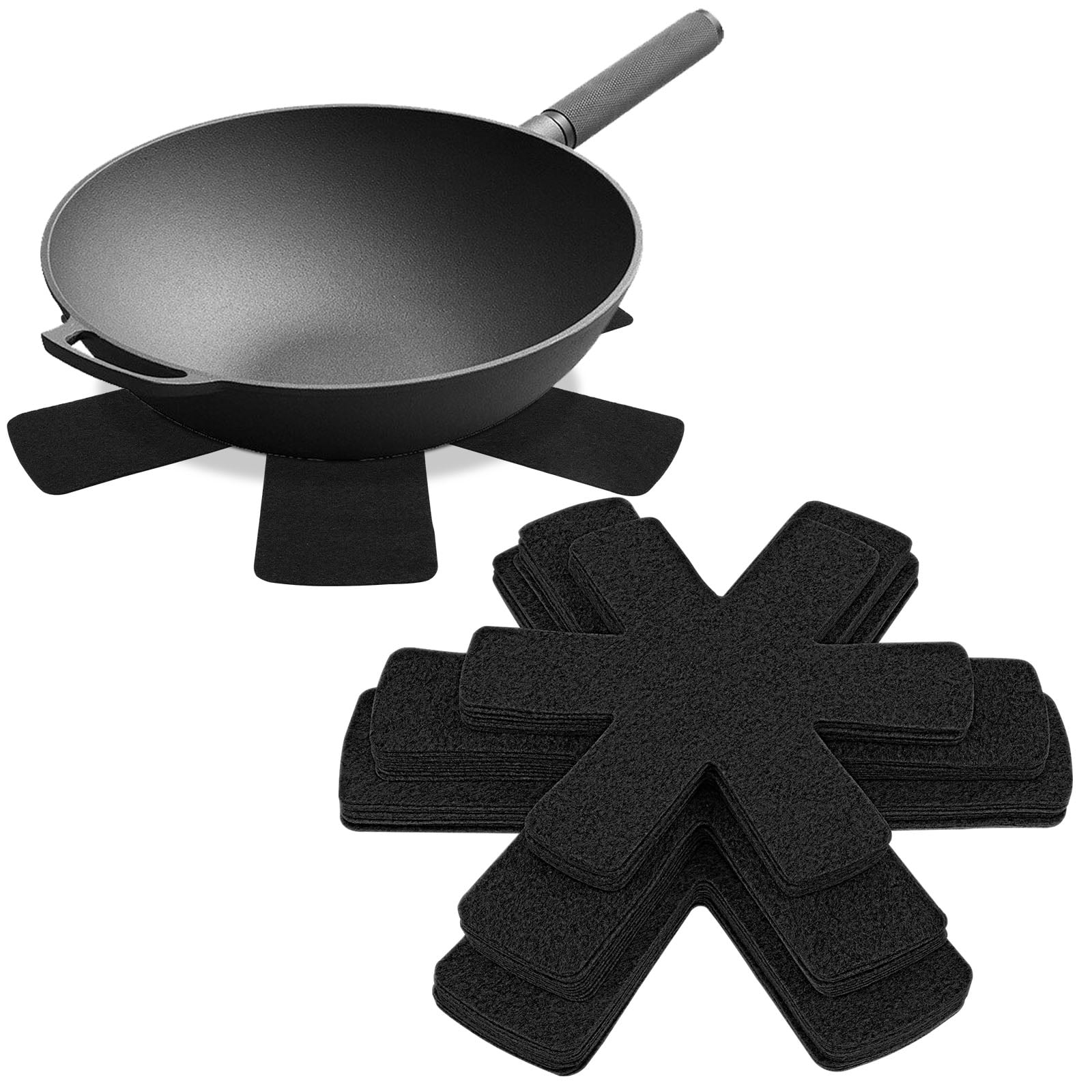 Grusce 30PCS 3 Different Sizes Pot and Pan Separators to Avoid ...