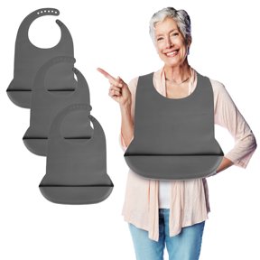 DMI Waterproof Adult Bibs for Eating, Adult Cloth Bib for Men and Women ...