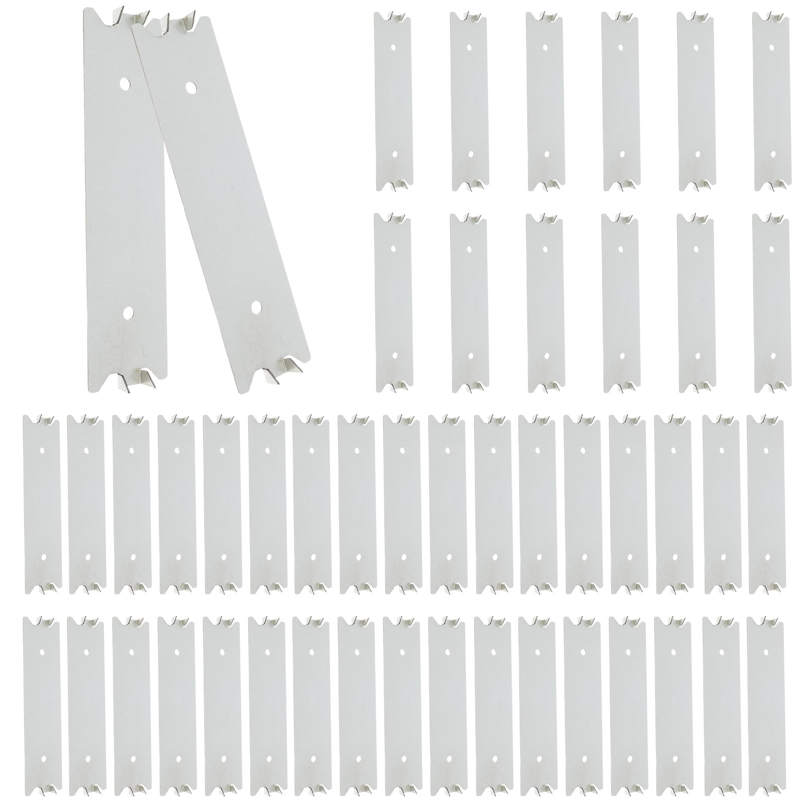 Grusce 50Pcs Wood Stud Nail Plate Set 2.5inch 6inch Galvanized Steel ...
