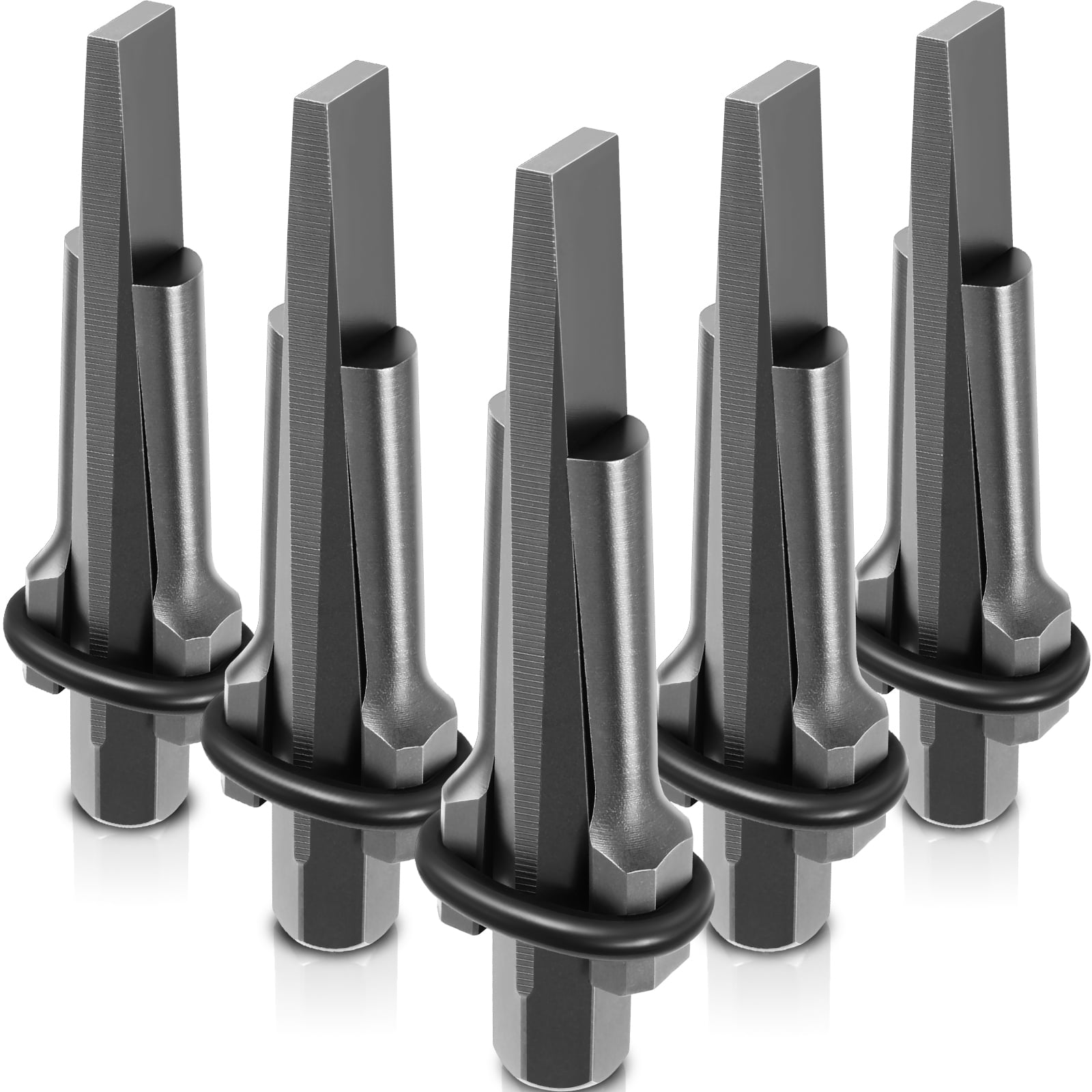 Grusce 5Pcs Stone Splitter Heavy Duty Steel Rock Splitters 5/8 Inch ...