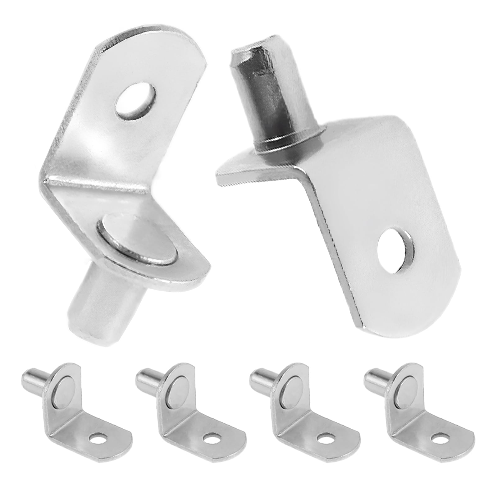 Grusce 80Pcs L Shape Shelf Peg 6mm Metal Cabinet Support Pin Stable ...