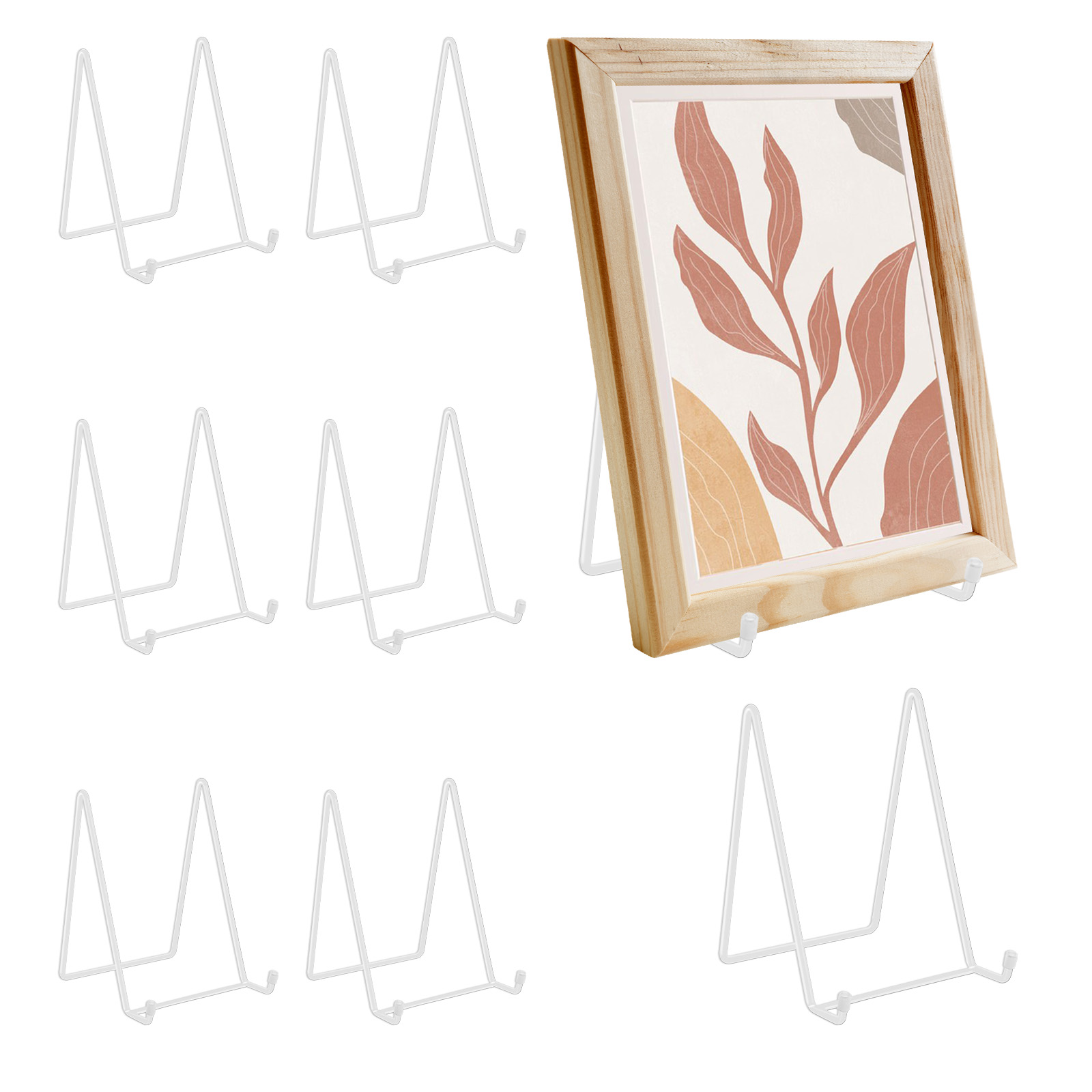 Grusce 8PCS Plate Display Stand, Frame Holder Stand, Decorative Plate ...