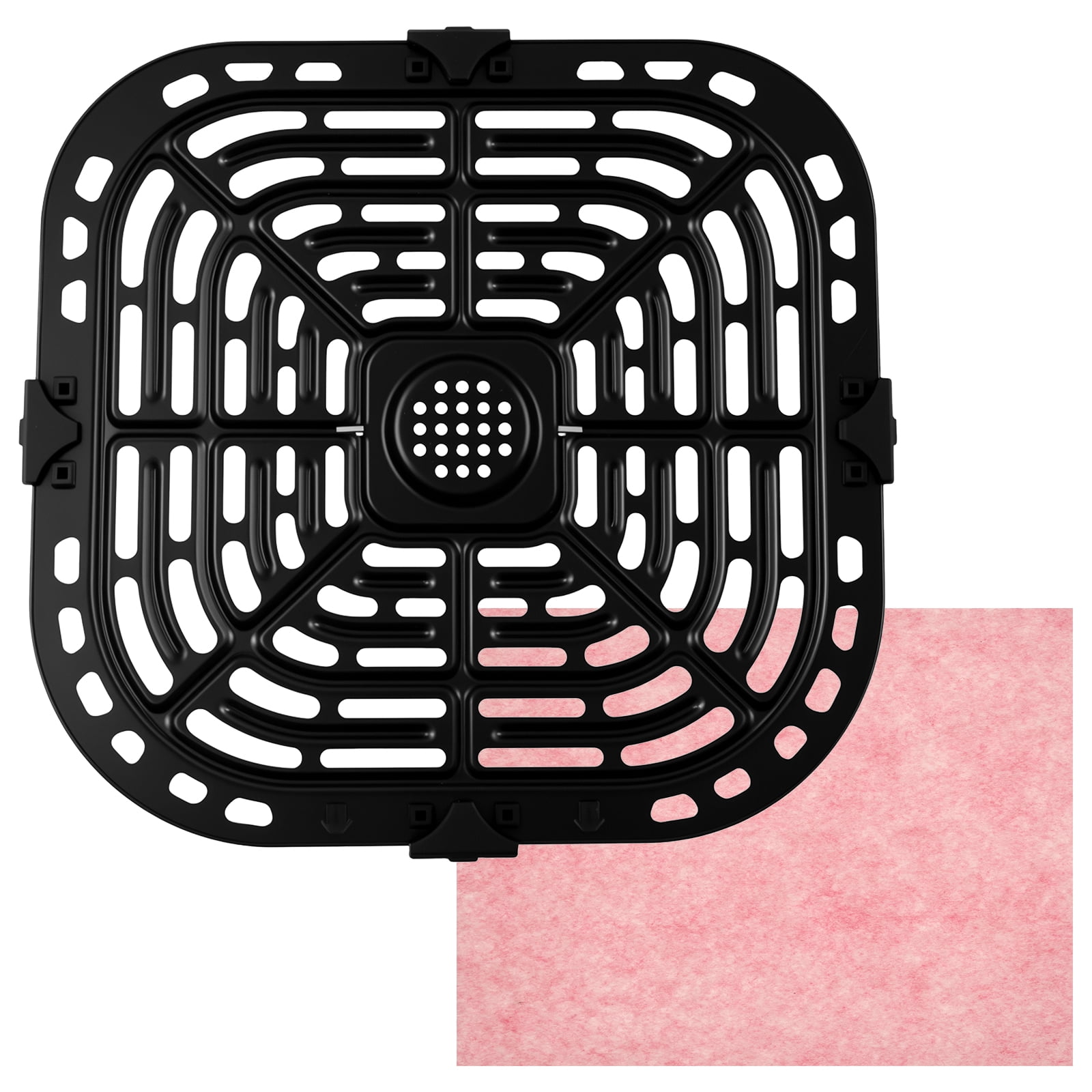 Grusce Air Fryer Grill Pan Set Easy to Clean Exquisite Crisper Plate ...