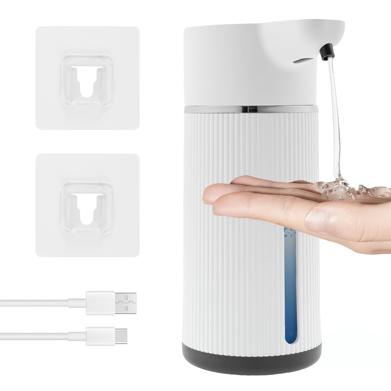 Grusce Automatic Liquid Soap Dispenser, 14.2oz/420ml Touchless Soap ...