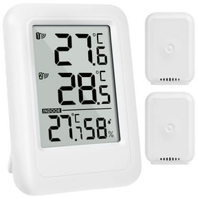 SECRUI TH1 Portable Indoor Thermometer Hygrometer, 2PCS Digital Room ...