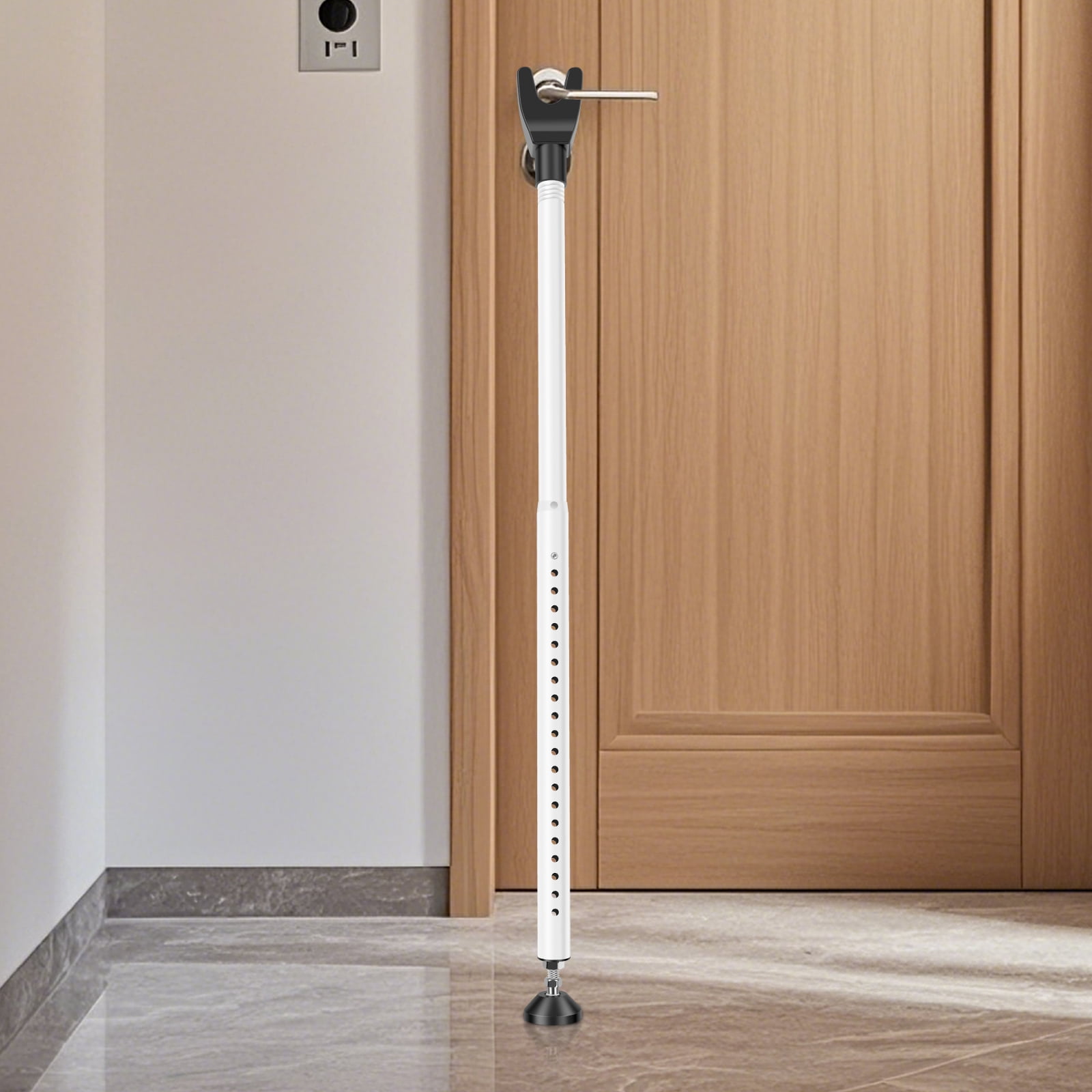 Grusce Door Security Bar 44-55 Inch Adjustable Door Stopper Security ...