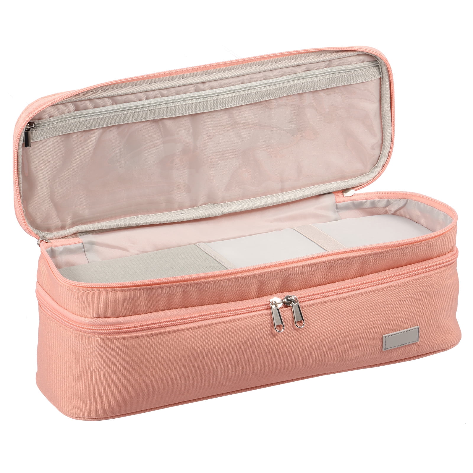 Grusce Double Layer Carrying Case with Top Handle, Waterproof Travel ...