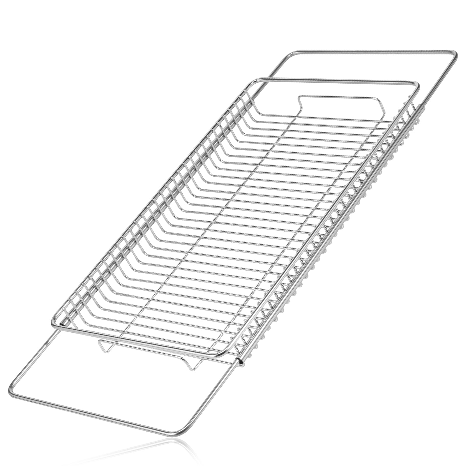 Grusce Extendable Dish Drying Rack Over the Sink Dish Drainer 304 ...