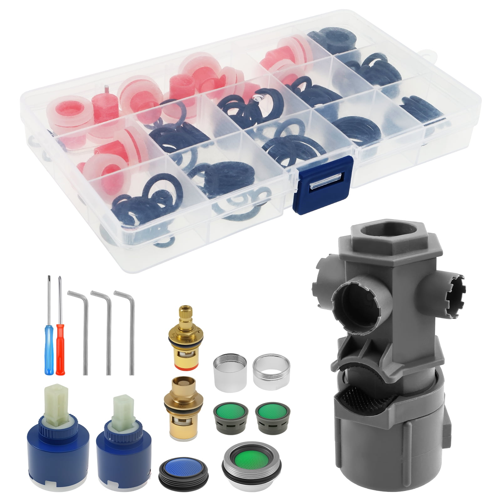 Grusce Faucet Wrench Tool Set 16 in 1 Multifunctional Faucet Wrench ...